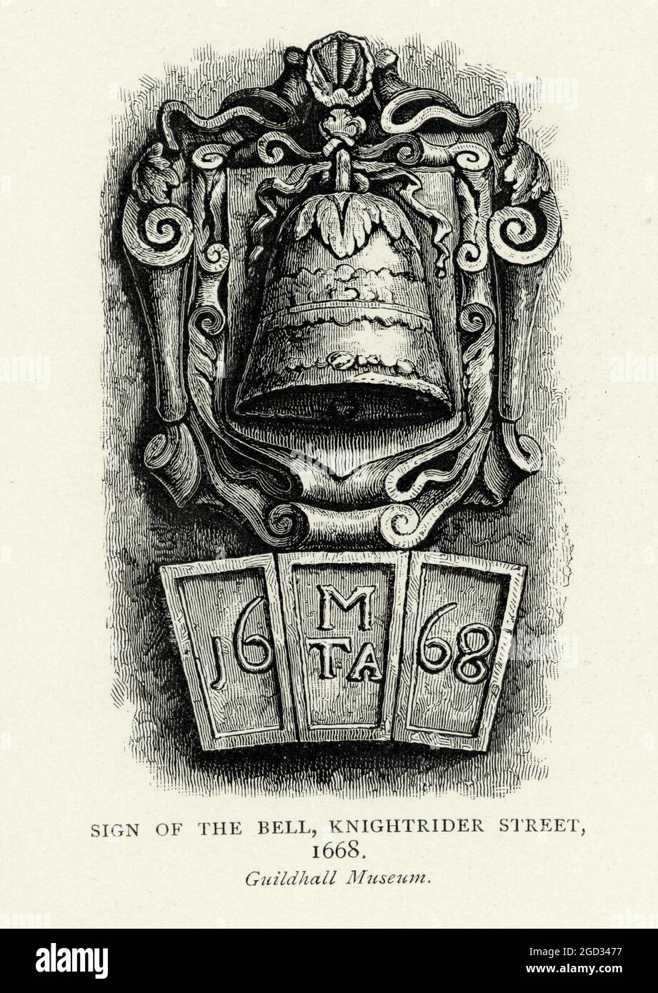 English 17th Century, Tavern, Inn, Pub sigm, The Bell, Knightrider ...