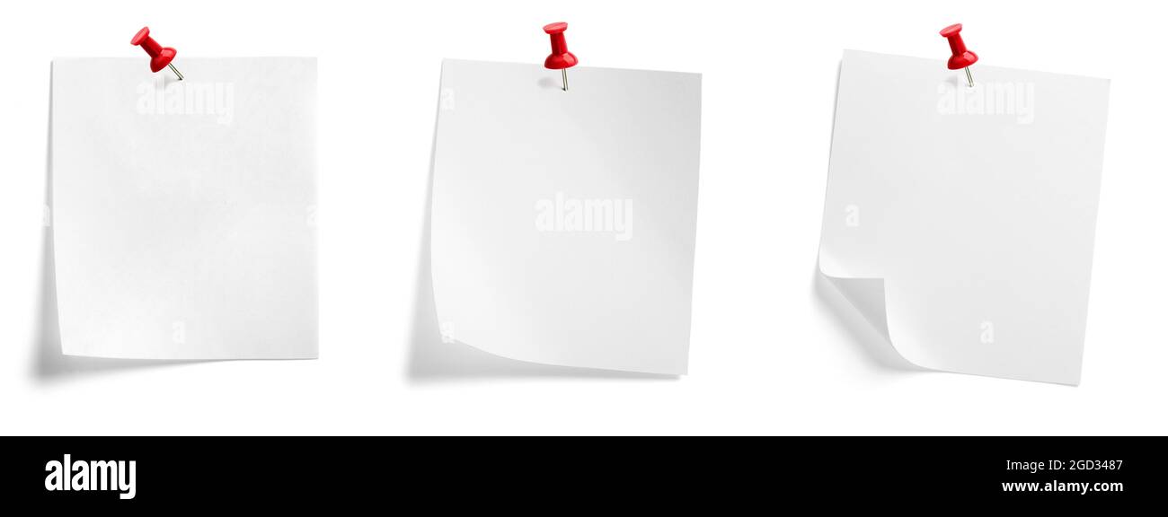 paper message note reminder blank background office business push pin ...