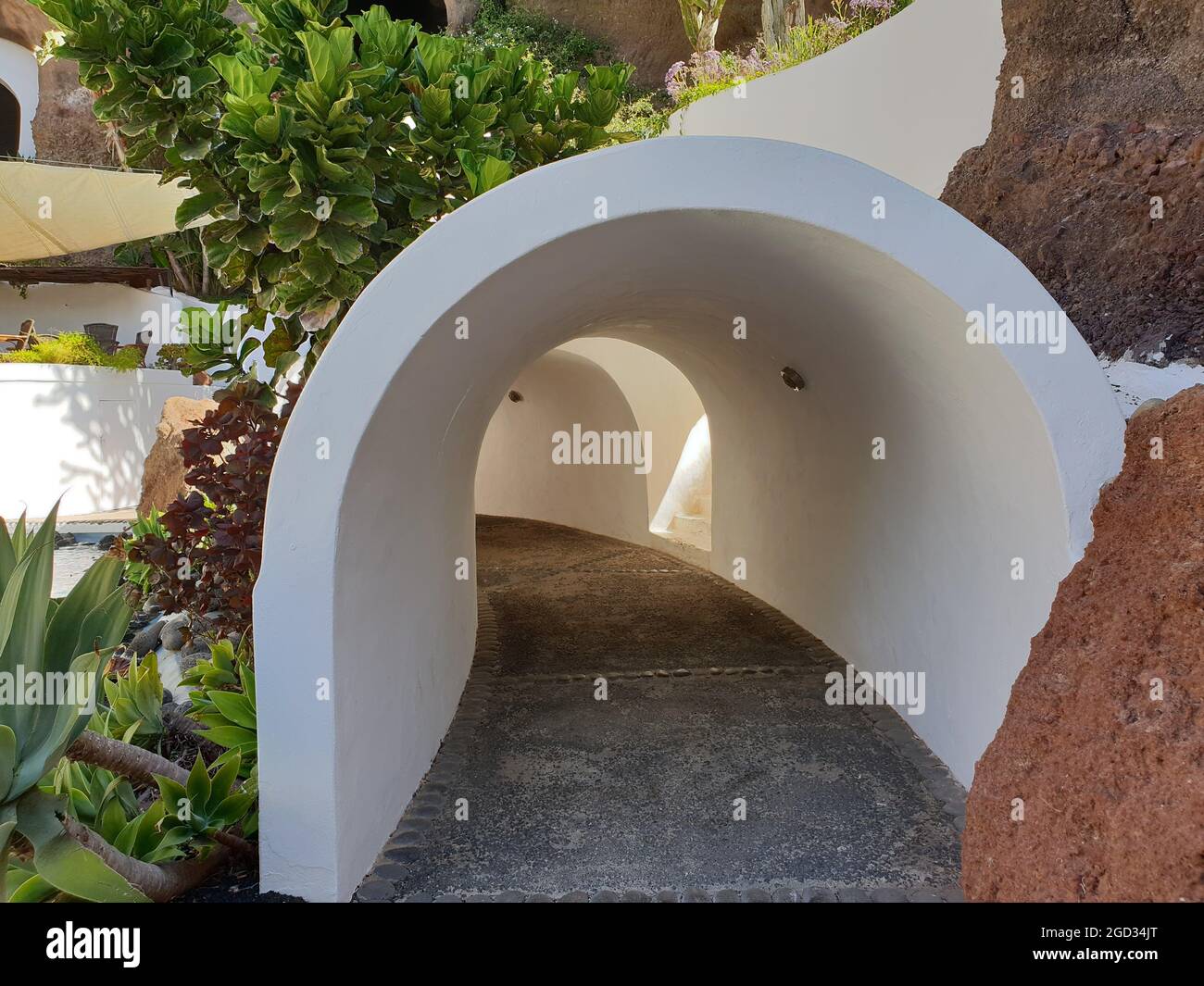 LagOmar in Nazaret - Lanzarote Stock Photo - Alamy