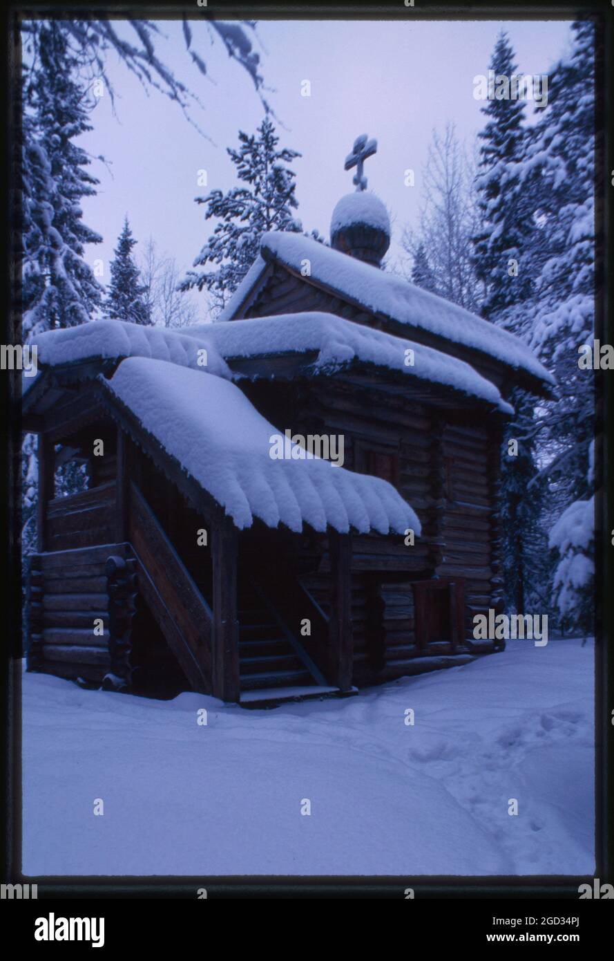 Trinity Chapel from Valtevo village (Pinega Region) (18th century ...