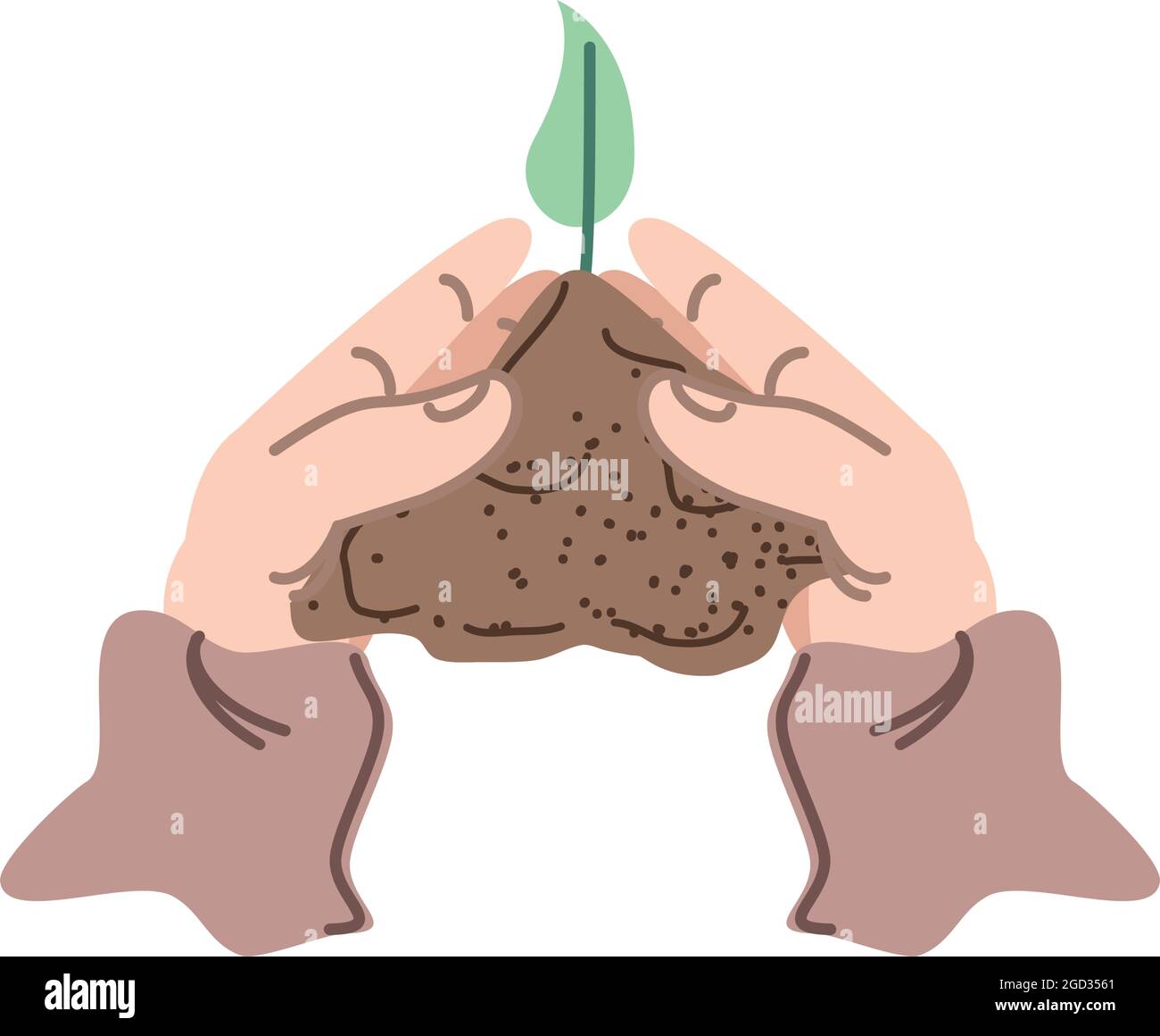 hand holding small tree Stock Vector Image & Art - Alamy