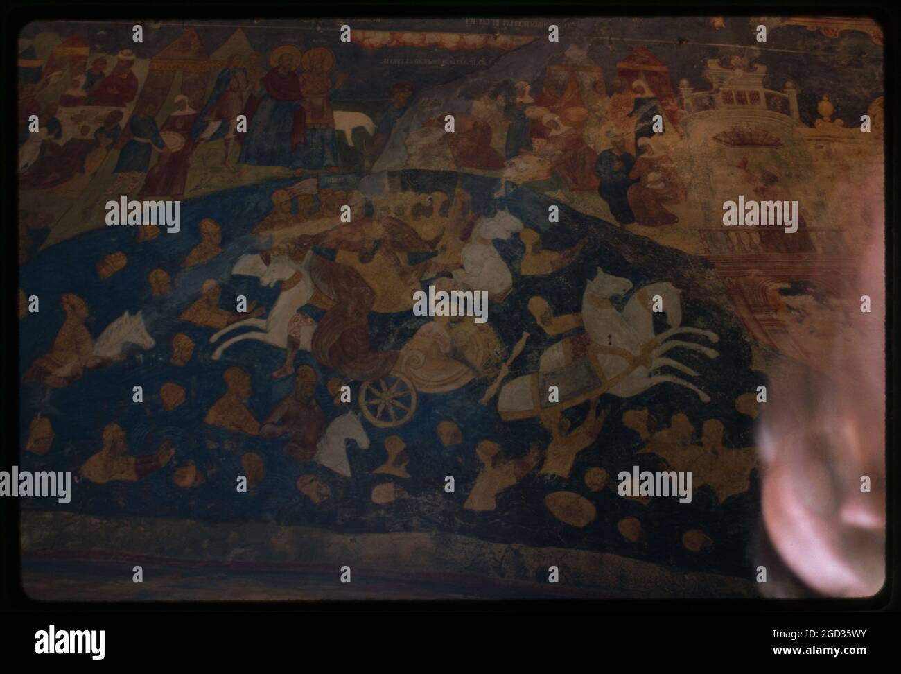 Fresco of the drowning of pharoahs army hi-res stock photography and ...