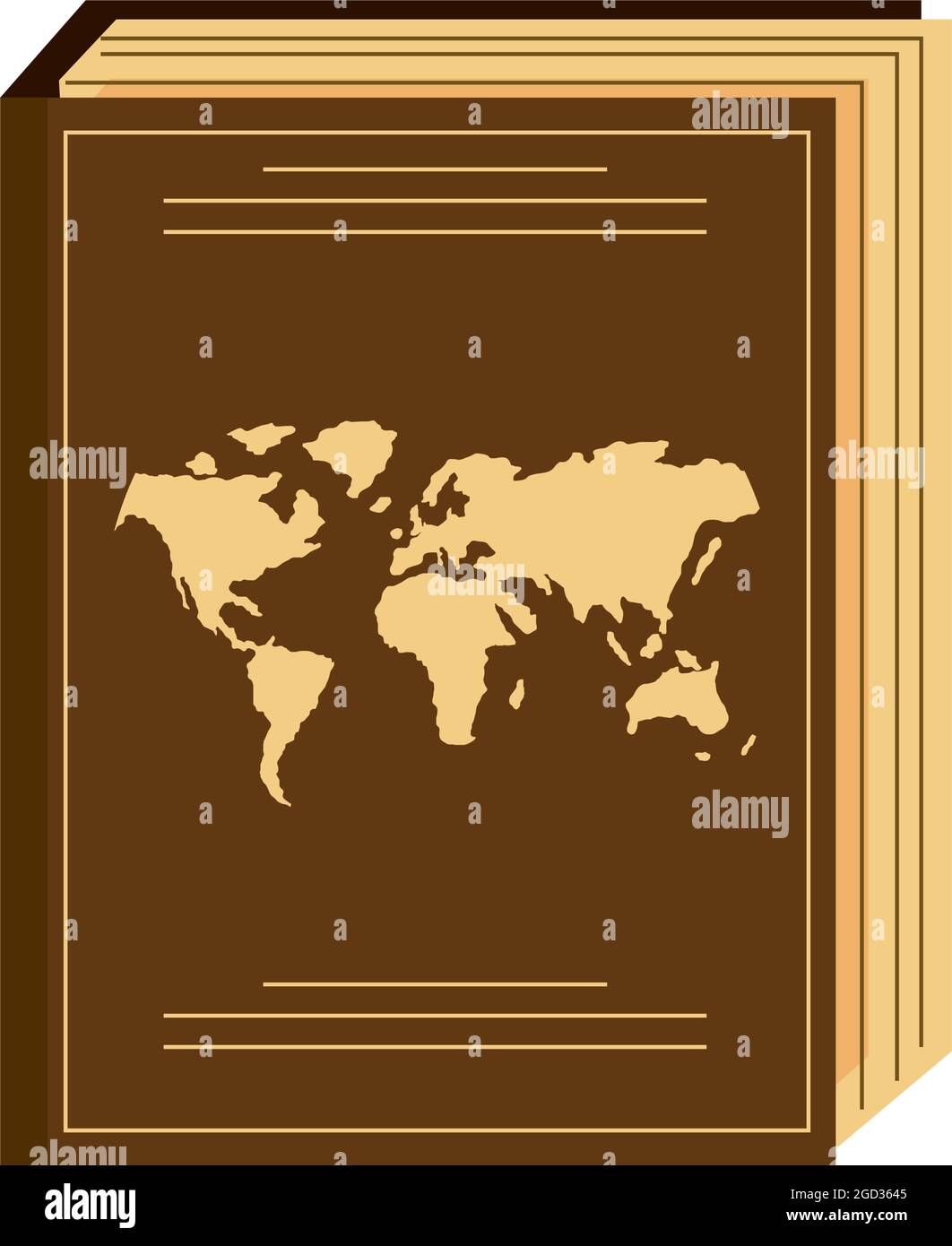 world map in a book Stock Vector Image & Art - Alamy