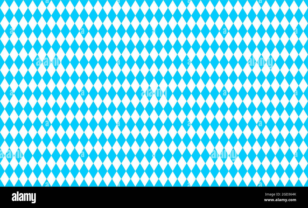 Traditional Oktoberfest pattern with blue and white rhombus. Bavarian ...