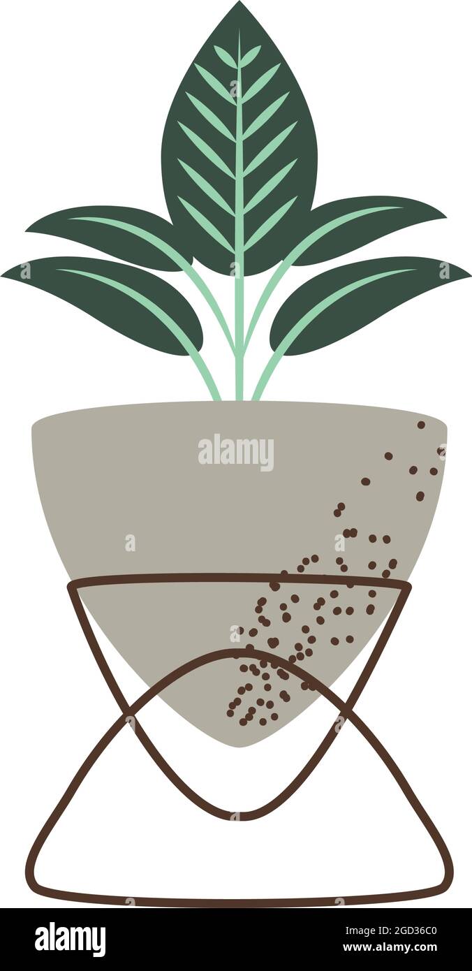 houseplant in the stand Stock Vector Image & Art - Alamy