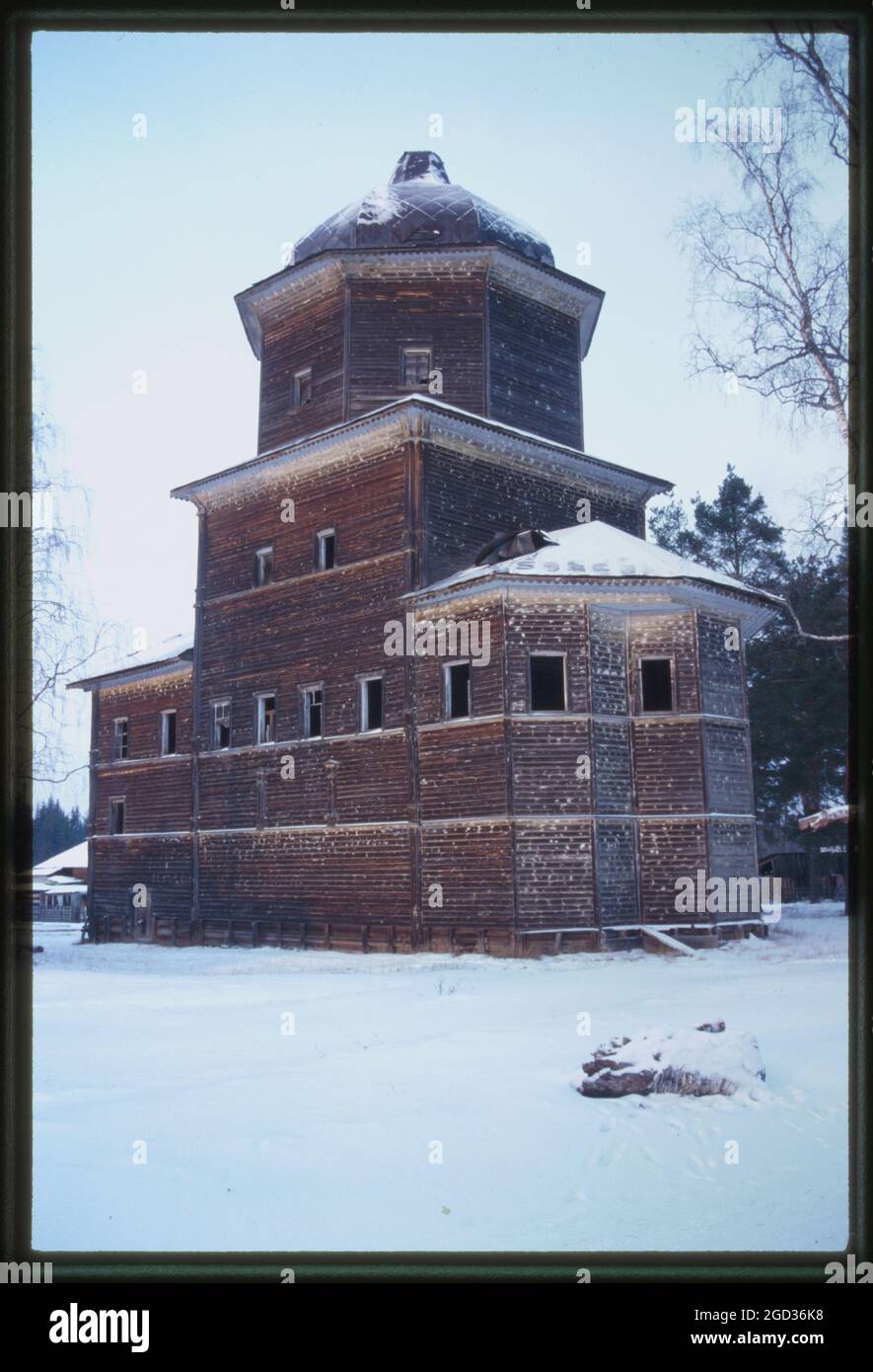 Log Church of the Resurrection (18th century), southeast view ...