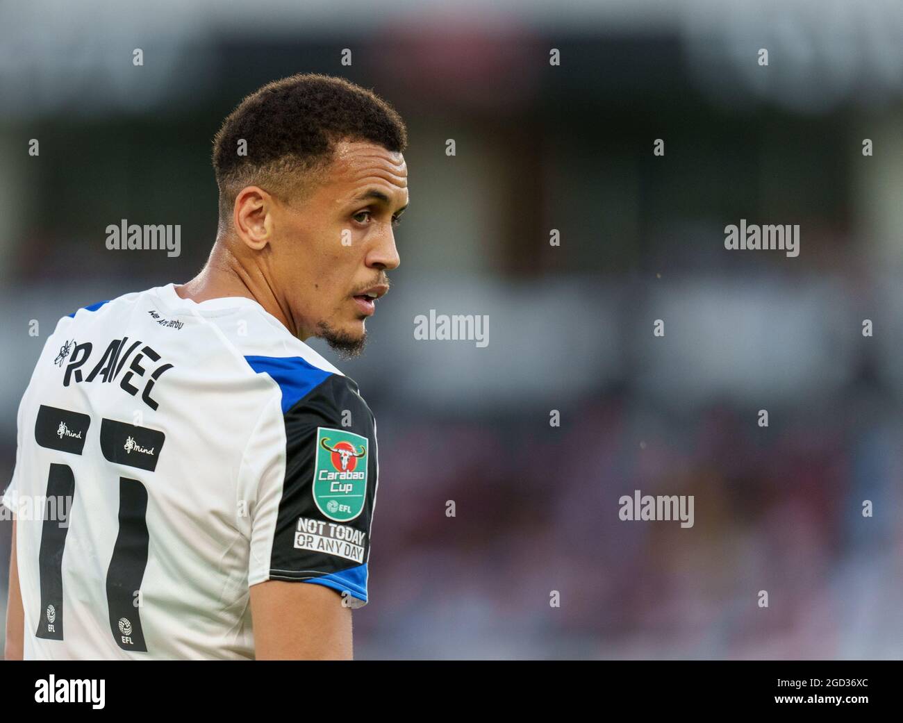 Derby, UK. 10th Aug, 2021. Ravel Morrison of Derby County during the ...