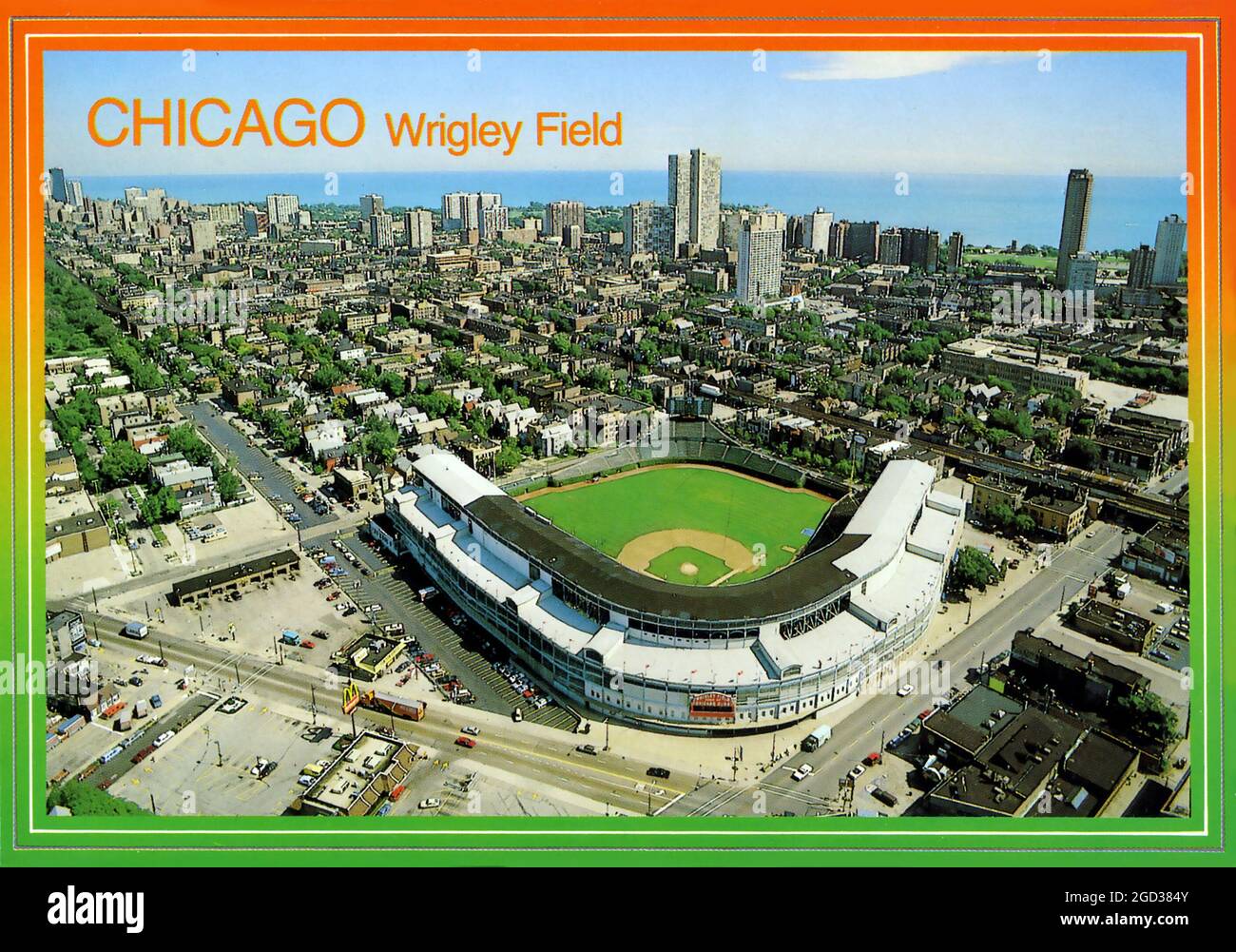 Wrigley field baseball stadium aerial hi-res stock photography and ...