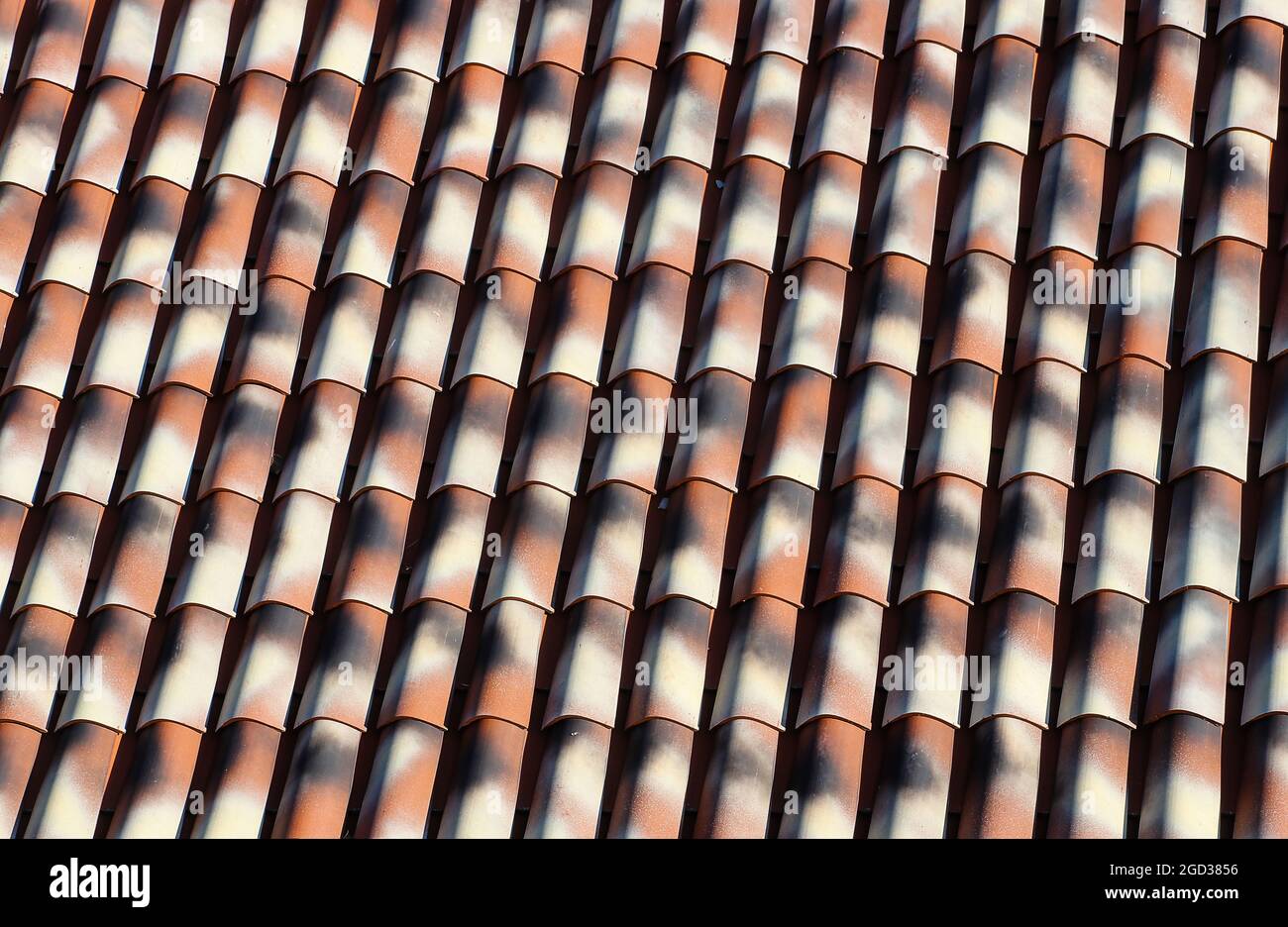 Beautiful pattern of colorful roof tiles Stock Photo - Alamy