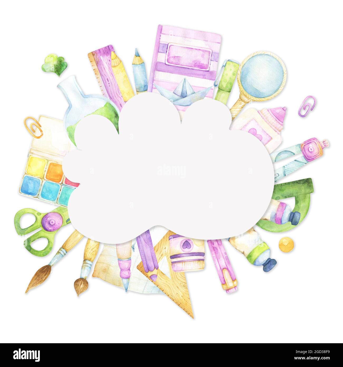 Poster template invitation decorated Cut Out Stock Images & Pictures ...