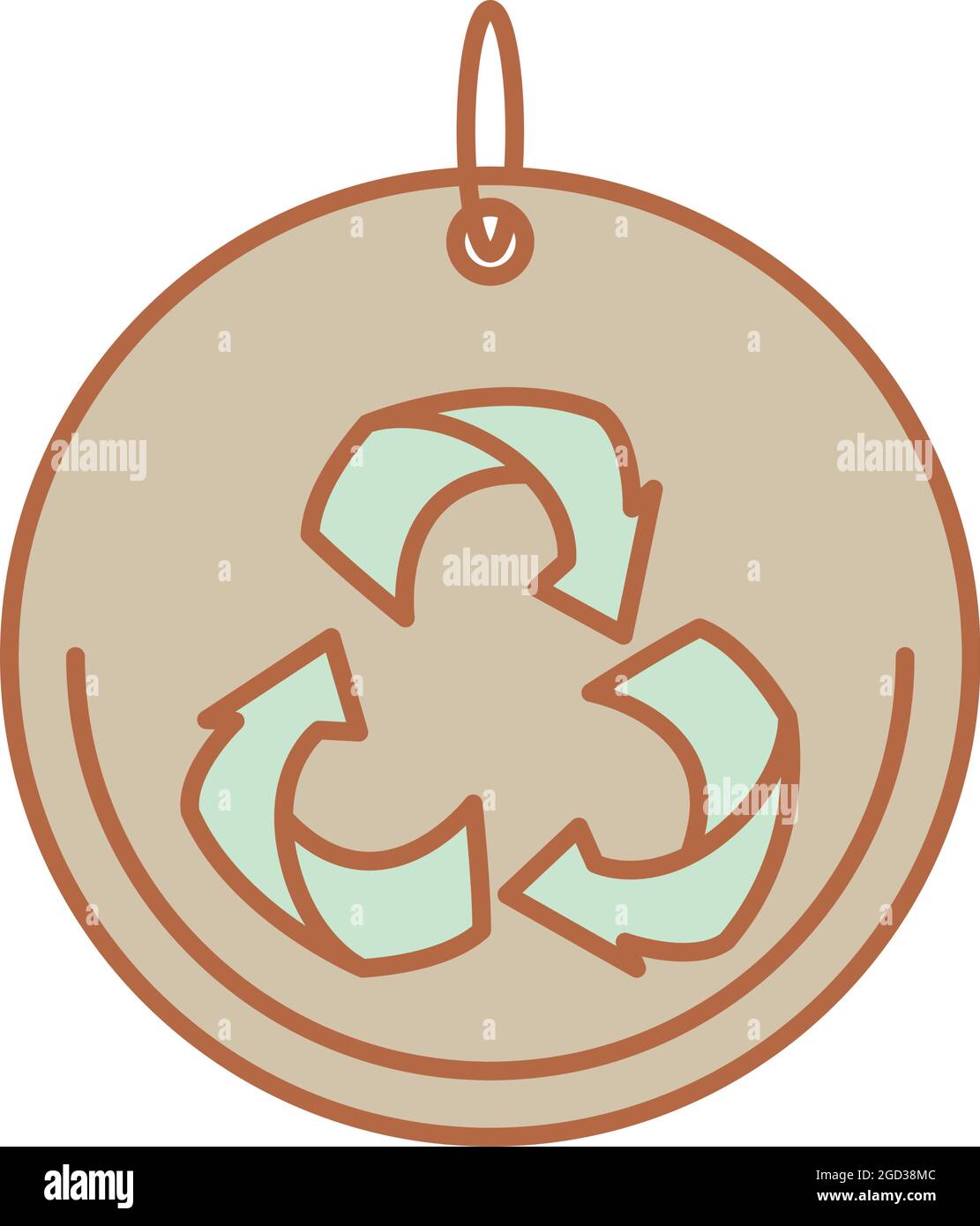 recycle tag round Stock Vector Image & Art - Alamy