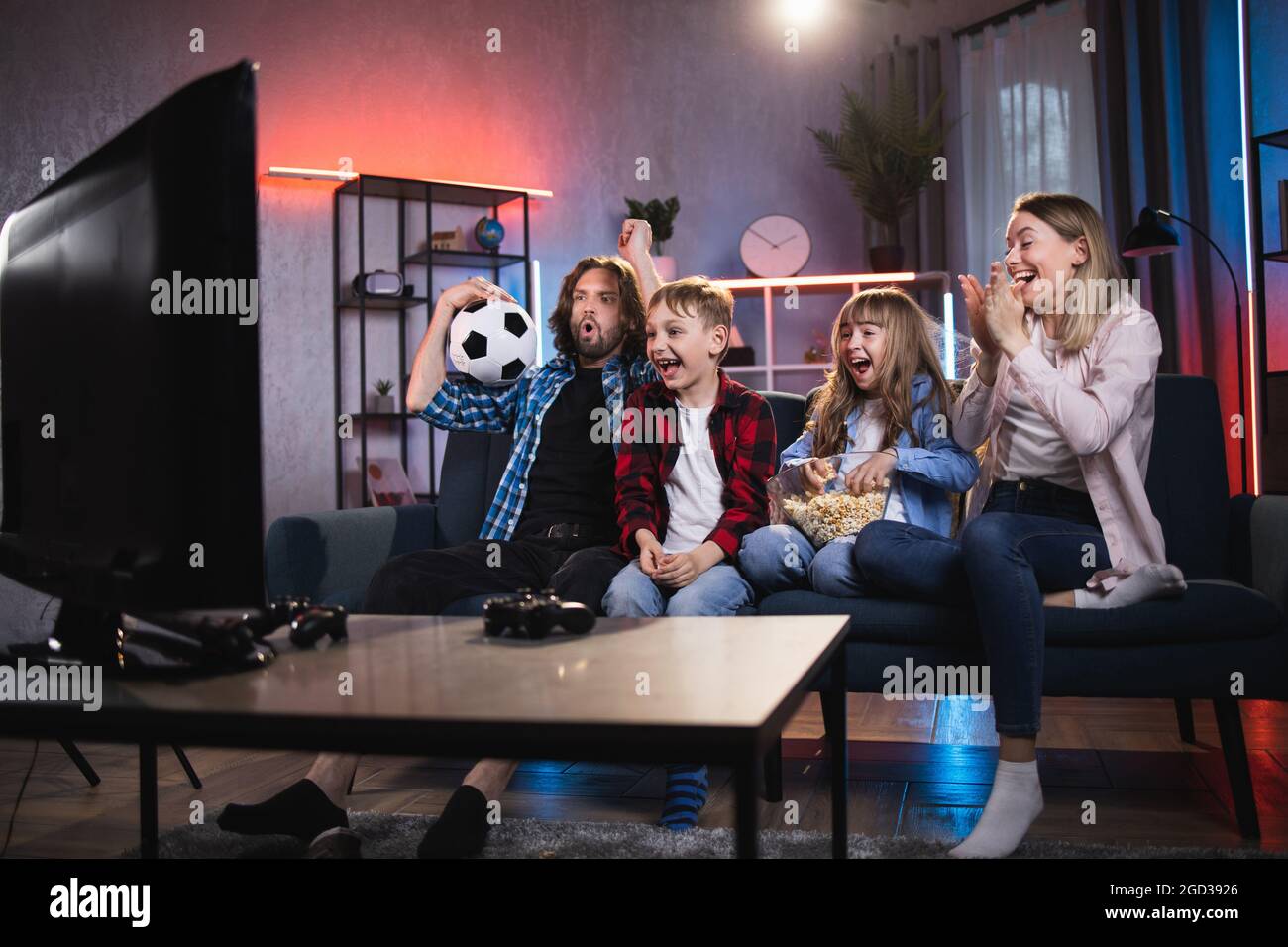 Kids playing soccer parents emotion hi-res stock photography and images ...