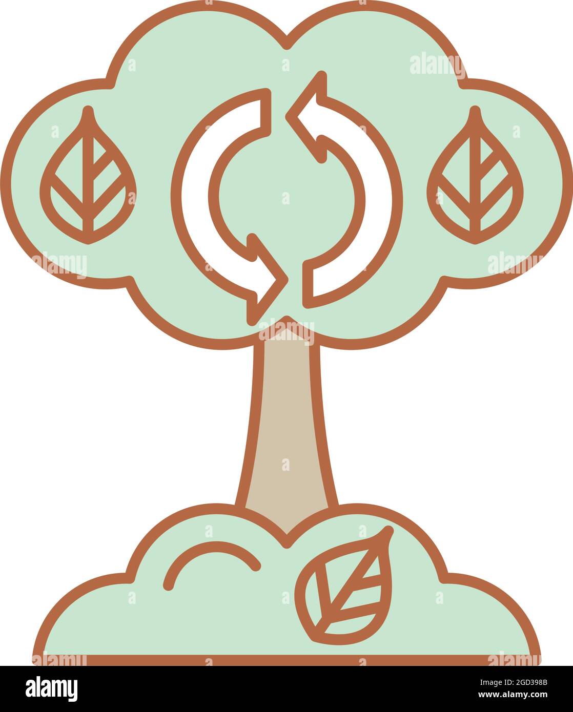 recycle and ecology tree Stock Vector Image & Art - Alamy