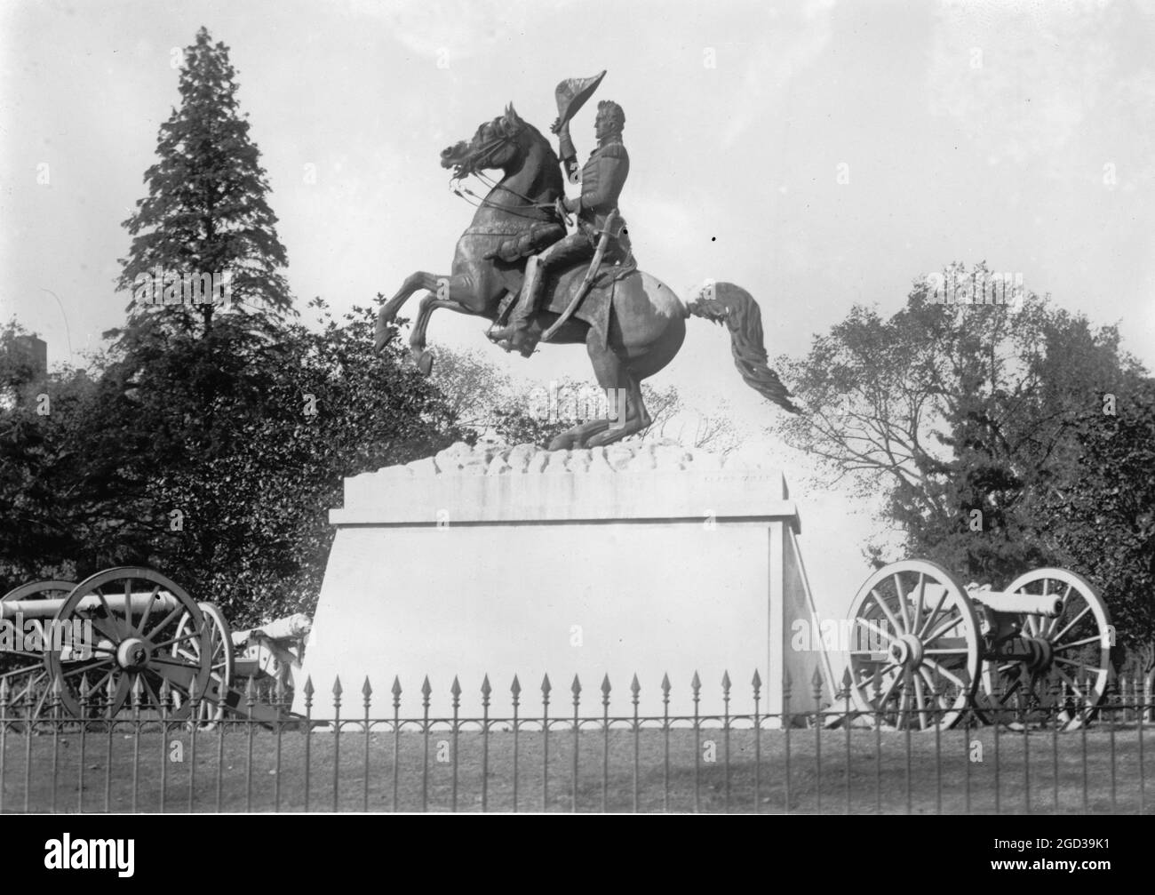 The equestrian statues of general andrew jackson hi-res stock ...