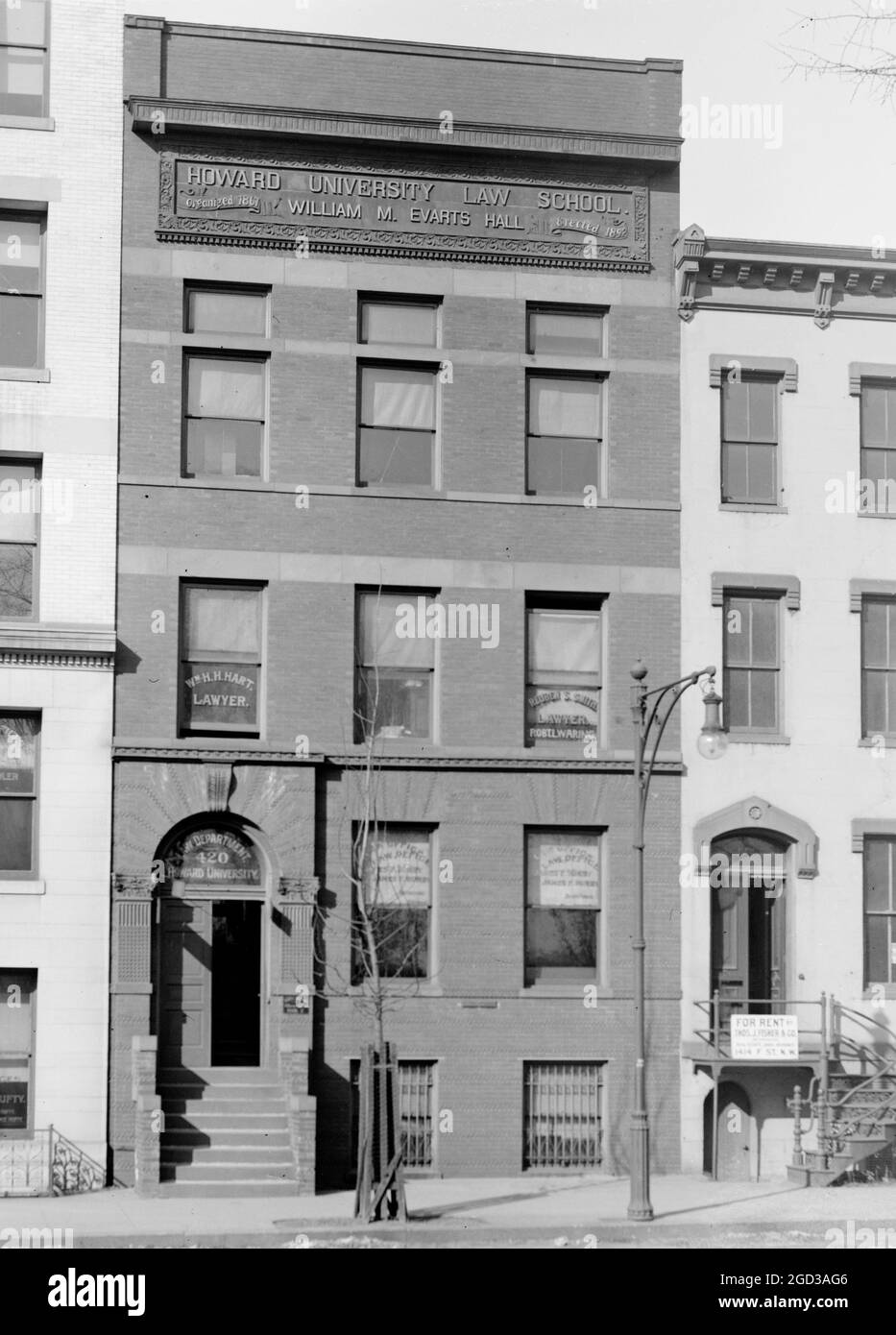 Law Department, Howard University ca. between 1909 and 1919 Stock Photo ...