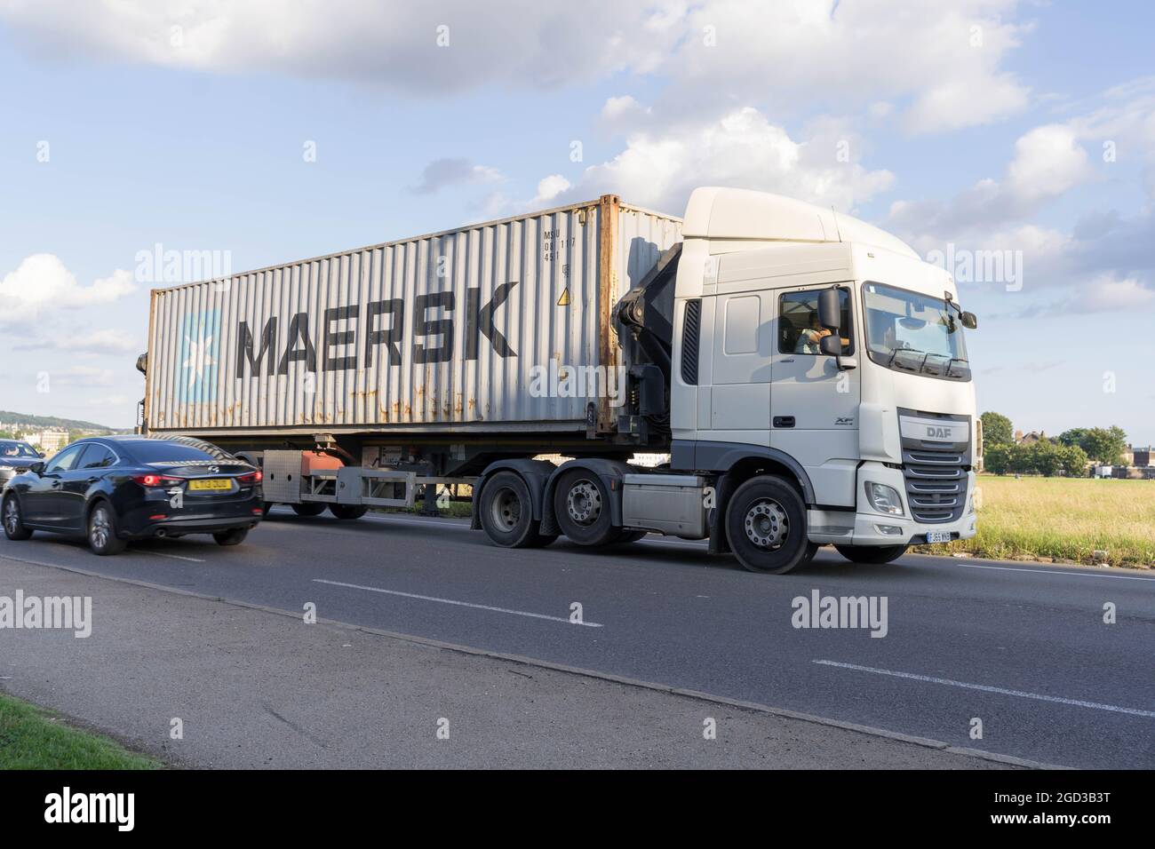 Maersk lorry hi-res stock photography and images - Alamy