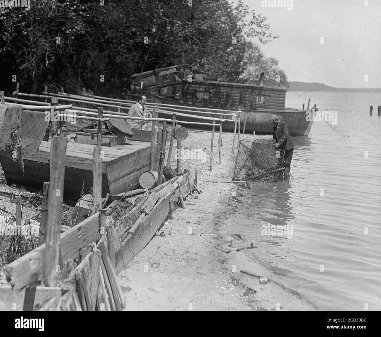 Early 1900s fishing Black and White Stock Photos & Images - Alamy