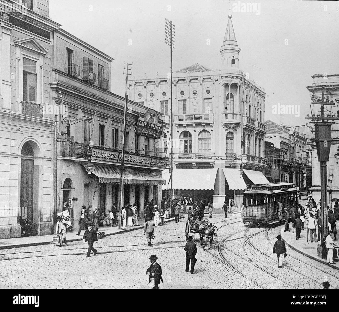 Largo de Thesouri, Sao Paolo Brazil ca. between 1909 and 1920 Stock ...