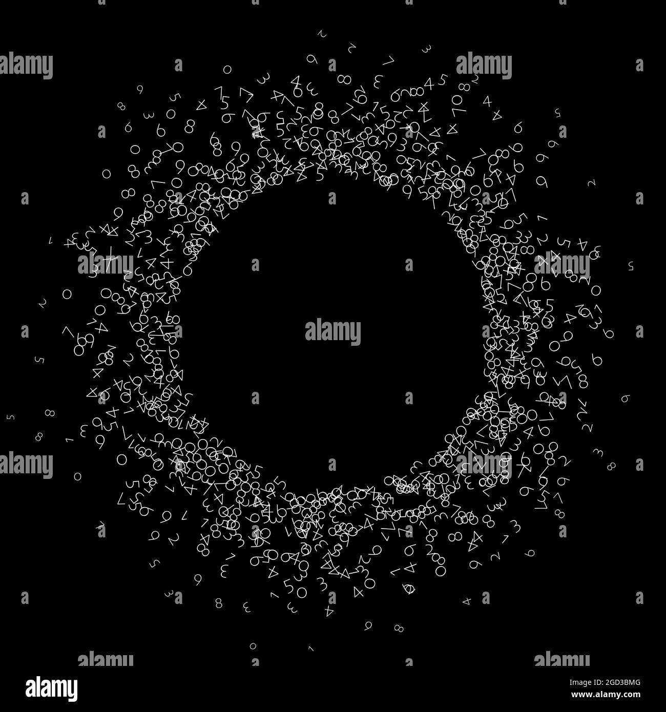 Chaotic numbers Stock Vector Images - Alamy