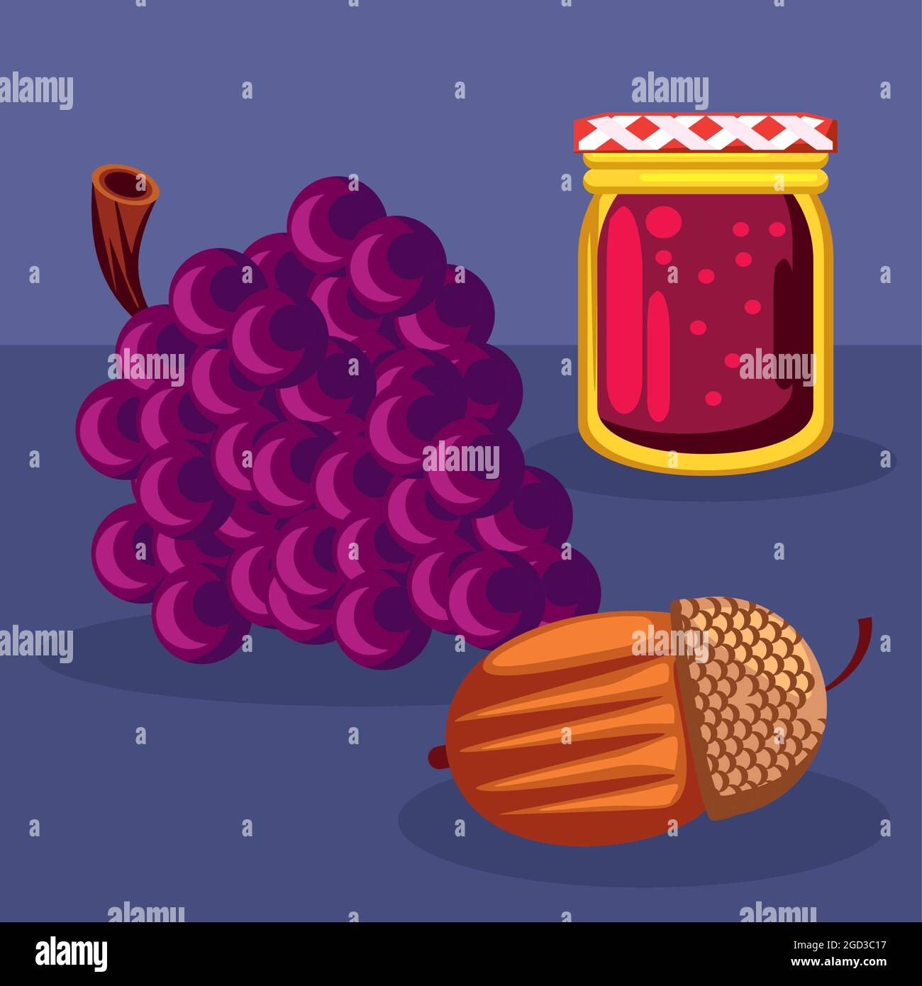Grapes for jelly Stock Vector Images - Alamy
