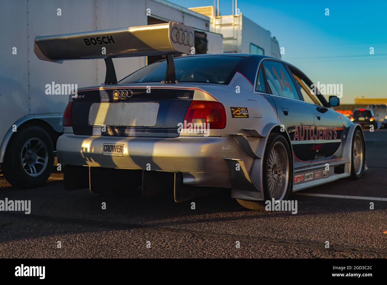 PHOENIX, UNITED STATES - Jul 17, 2021: An Audi racing s4 rear in the ...