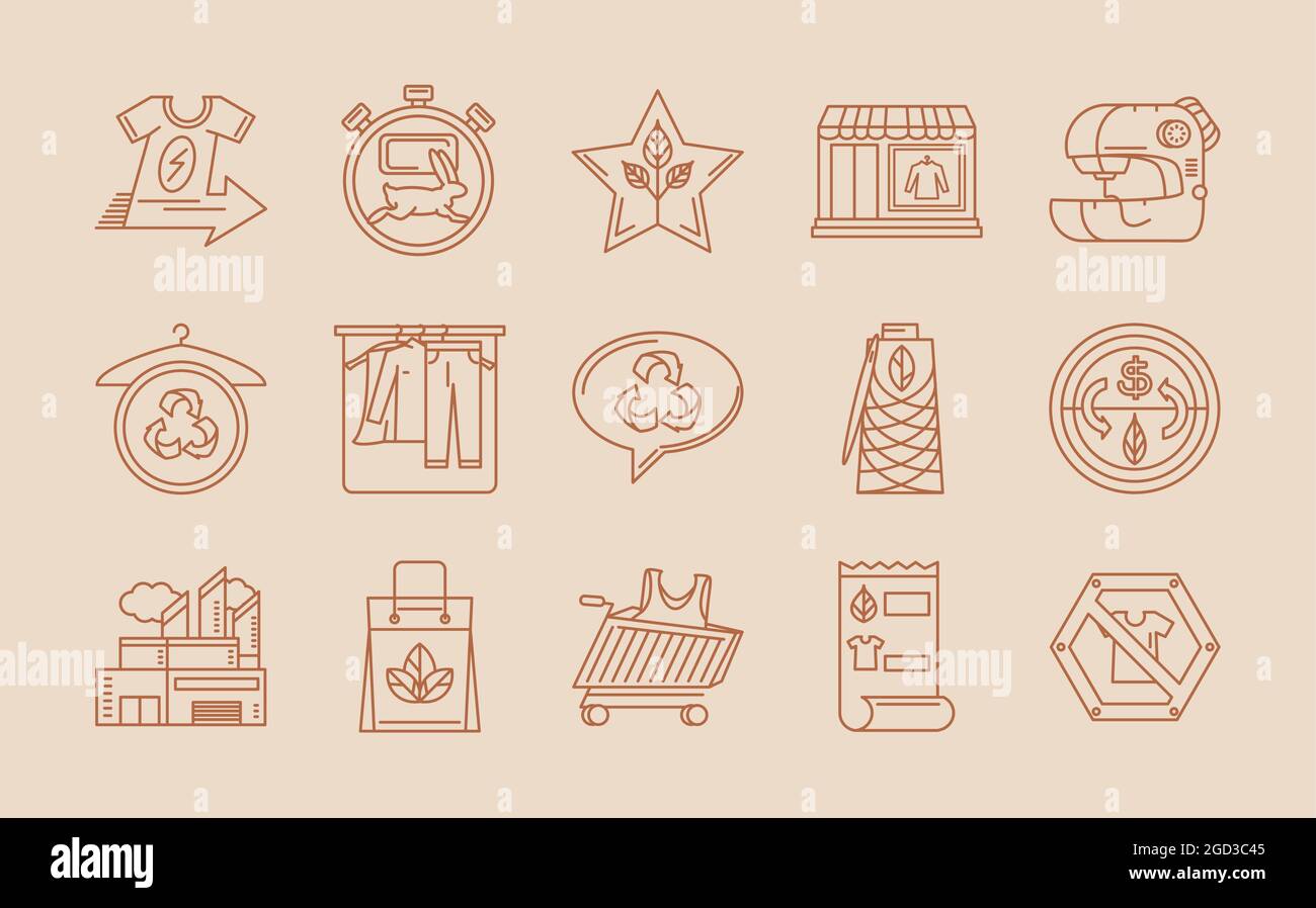 fast fashion icon set Stock Vector Image & Art - Alamy