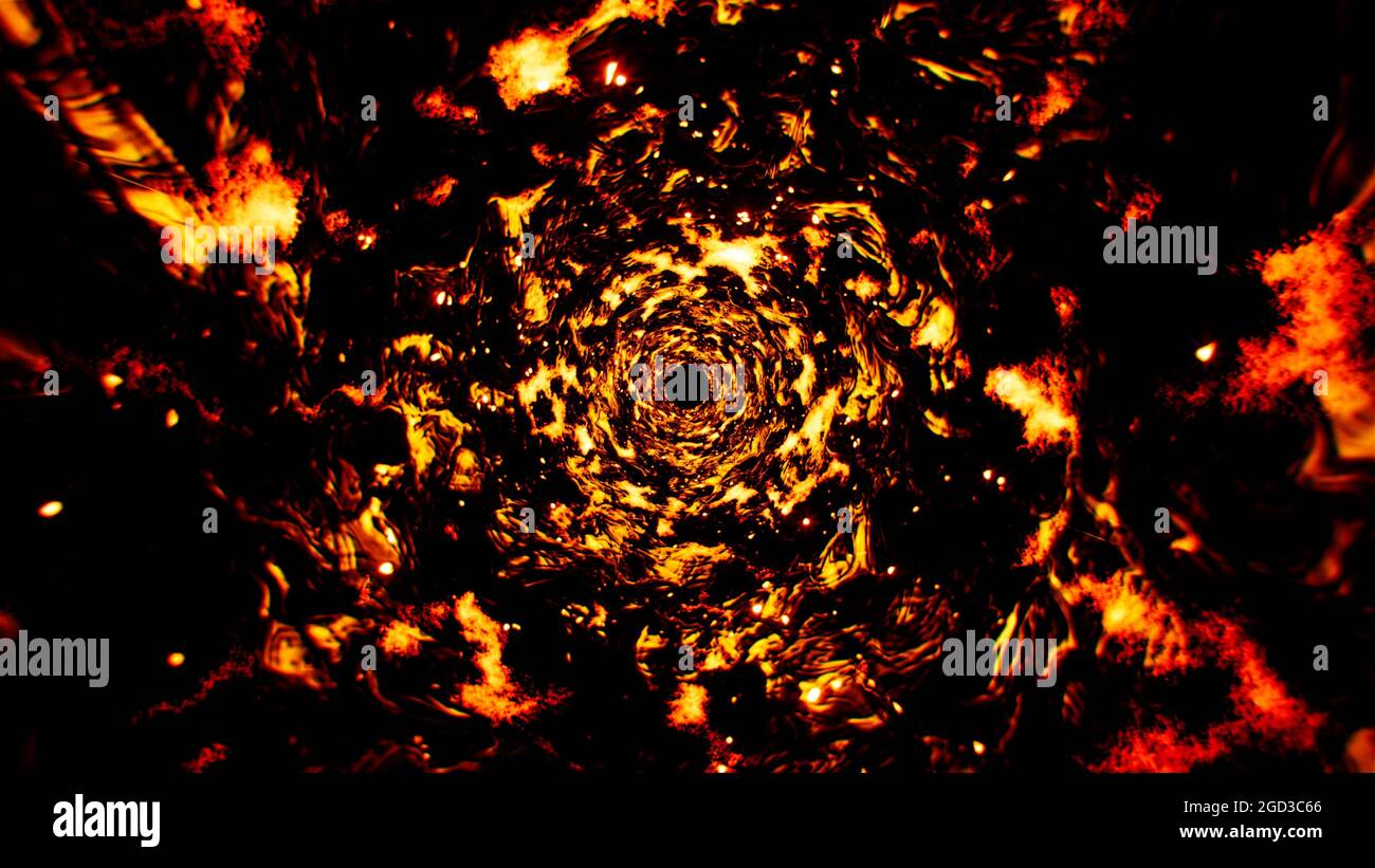 Abstract Fire Vortex Particles Background Stock Photo - Alamy