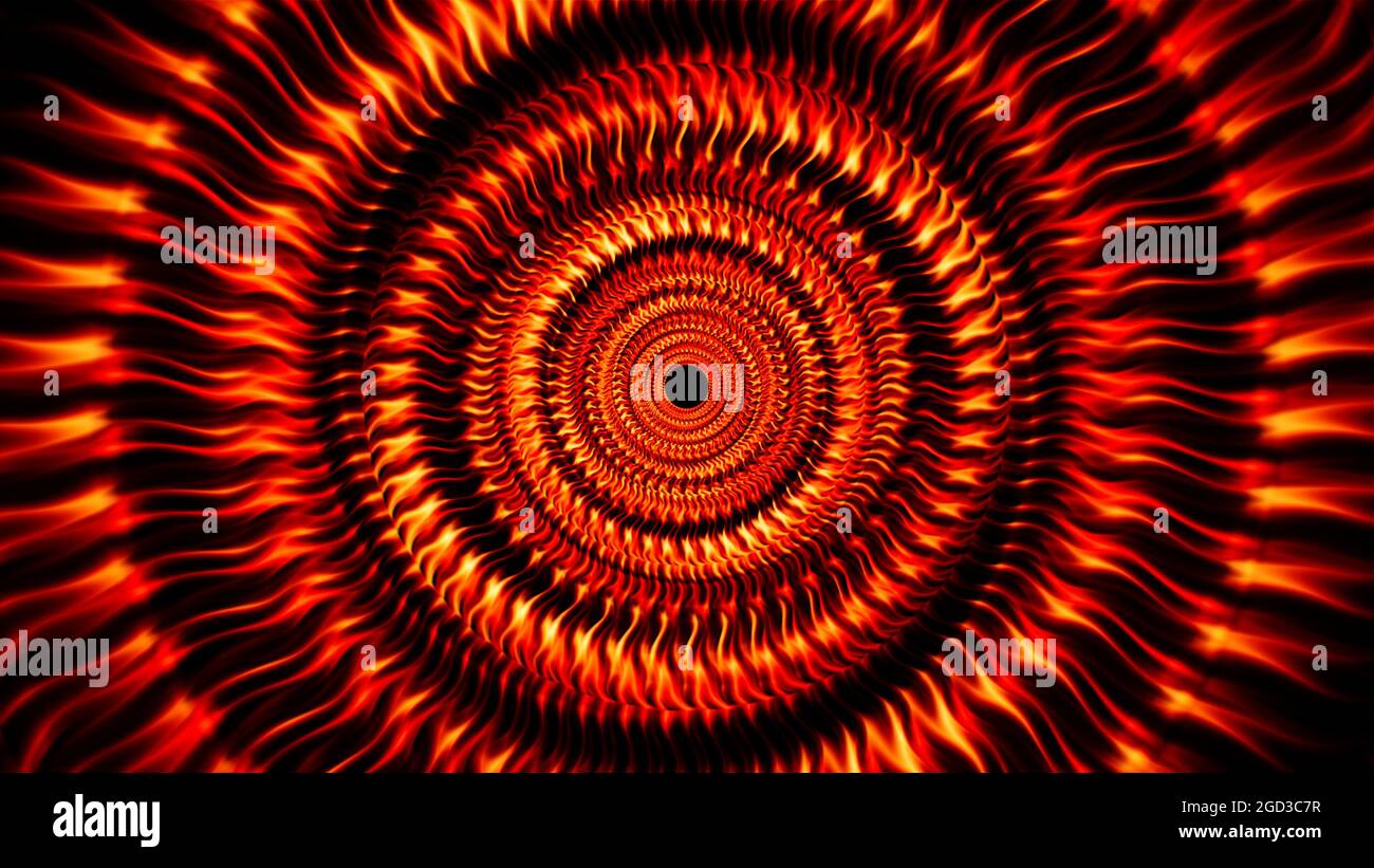 Abstract Organic Metal Spike Fire Tunnel Background Stock Photo - Alamy