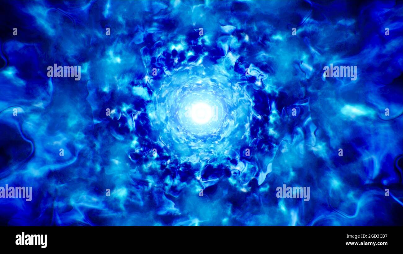 Blue Flame Energy Burst Background Stock Photo - Alamy