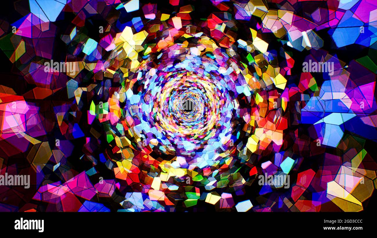 Colorful Stained Glass Pattern Style Mosaic Shape Art Background Stock ...