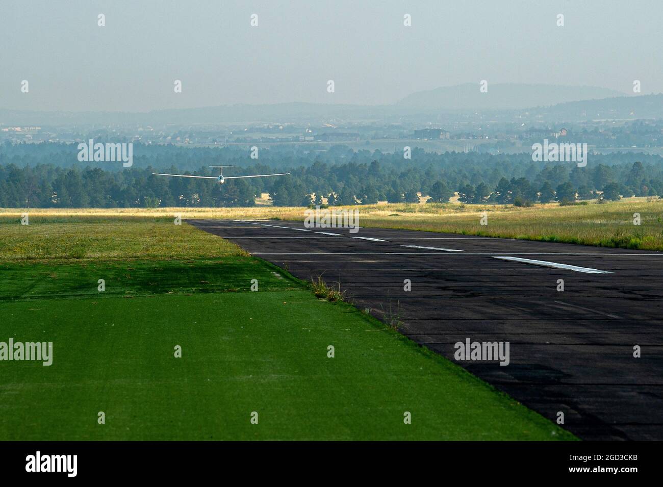 U.S. AIR FORCE ACADEMY, Colo. – A U.S. Air Force Academy glider lands ...