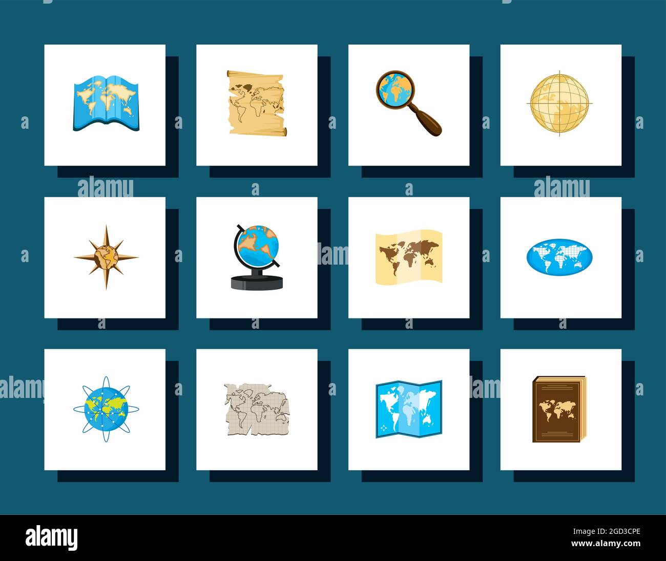 world maps navigation Stock Vector Image & Art - Alamy