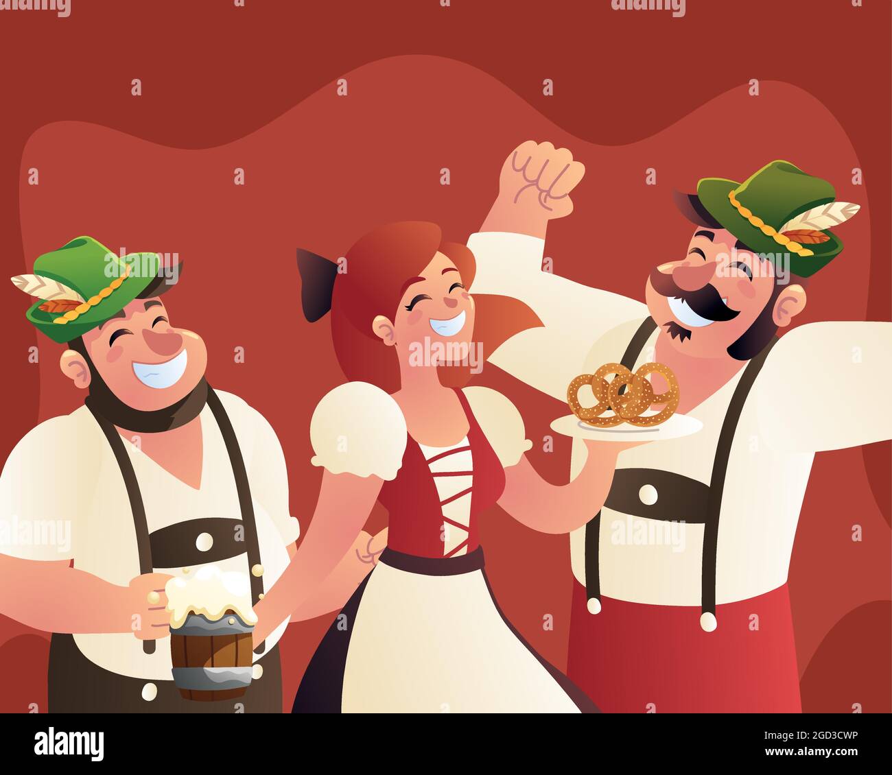 Oktoberfest men design germany hi-res stock photography and images - Alamy