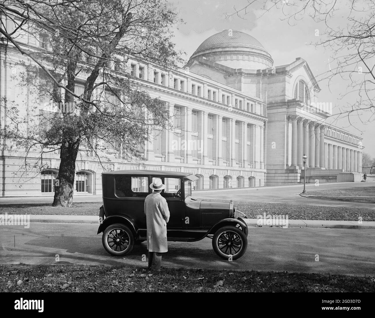 Ford Motor Company Ford car at new museum ca. between 1918 and 1928 ...