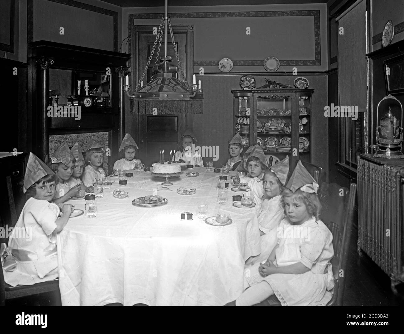 Early 1900s birthday party Black and White Stock Photos & Images - Alamy