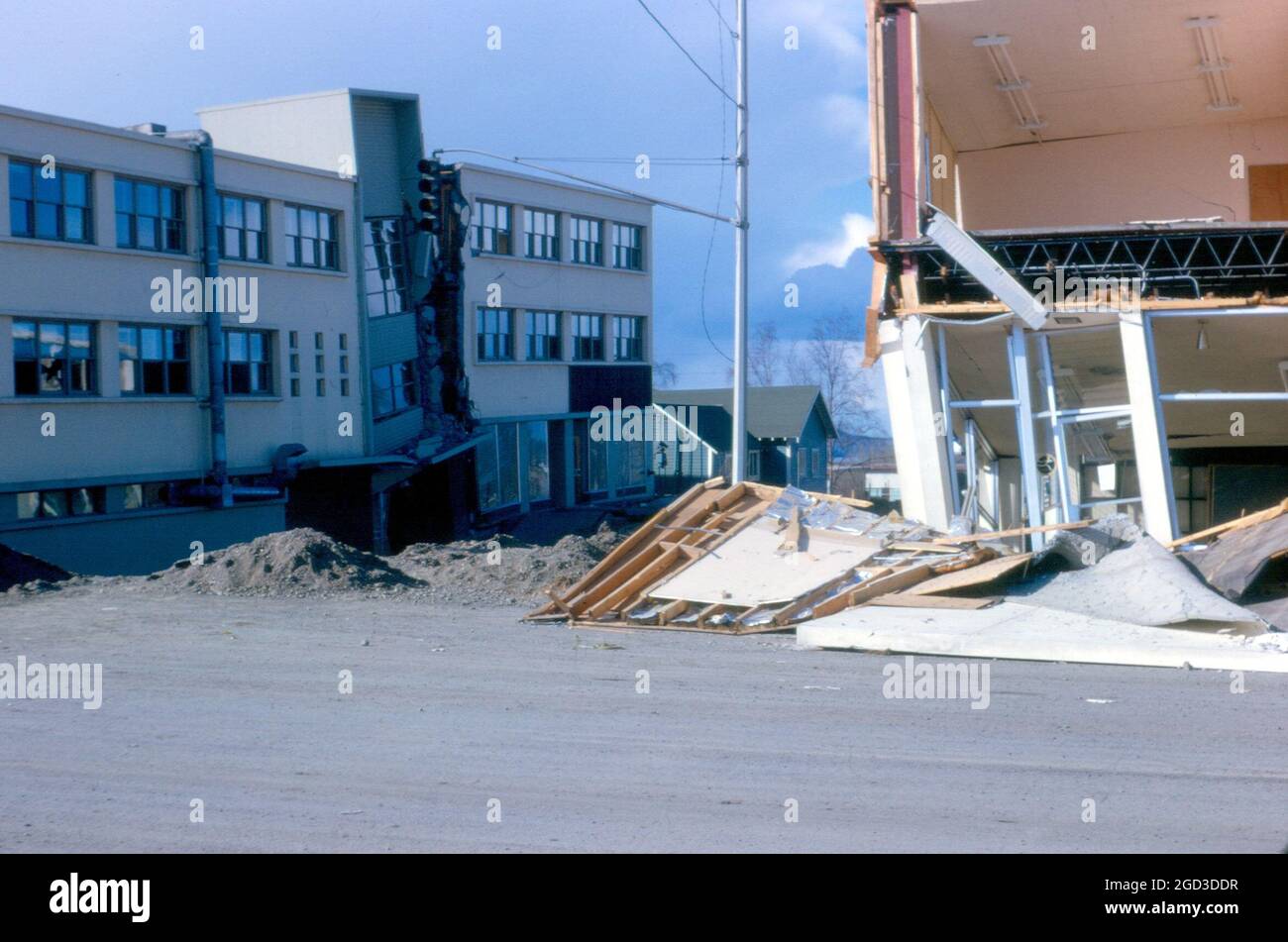 1964 Alaska earthquake Anchorage Stock Photo - Alamy
