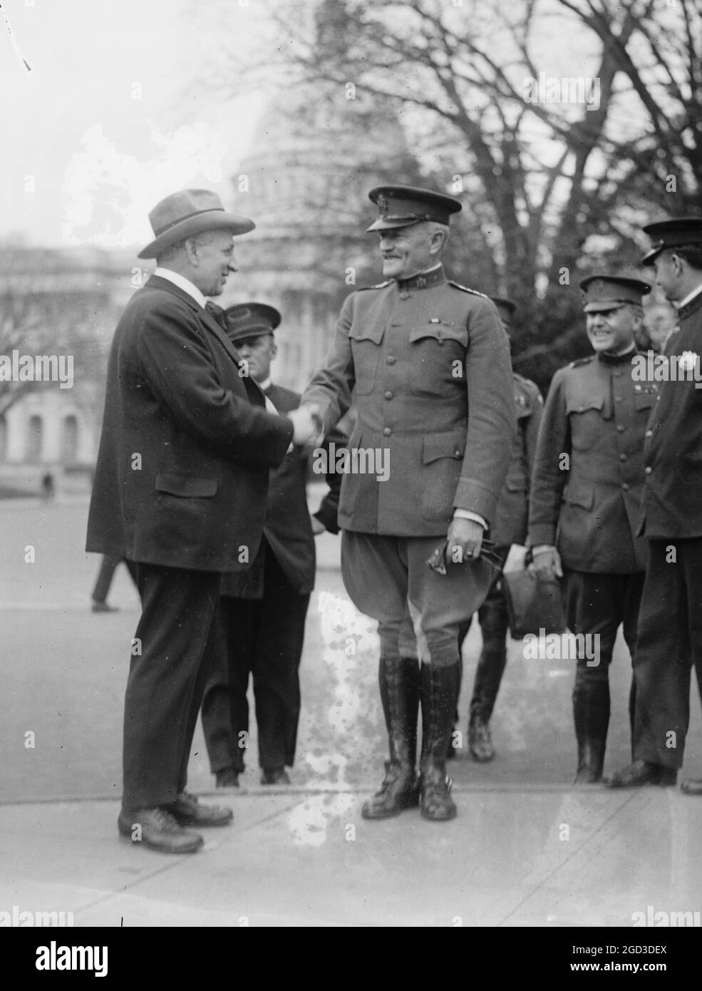 General Pershing & Julius Kahn of Cal. ca. between 1918 and 1920 Stock ...