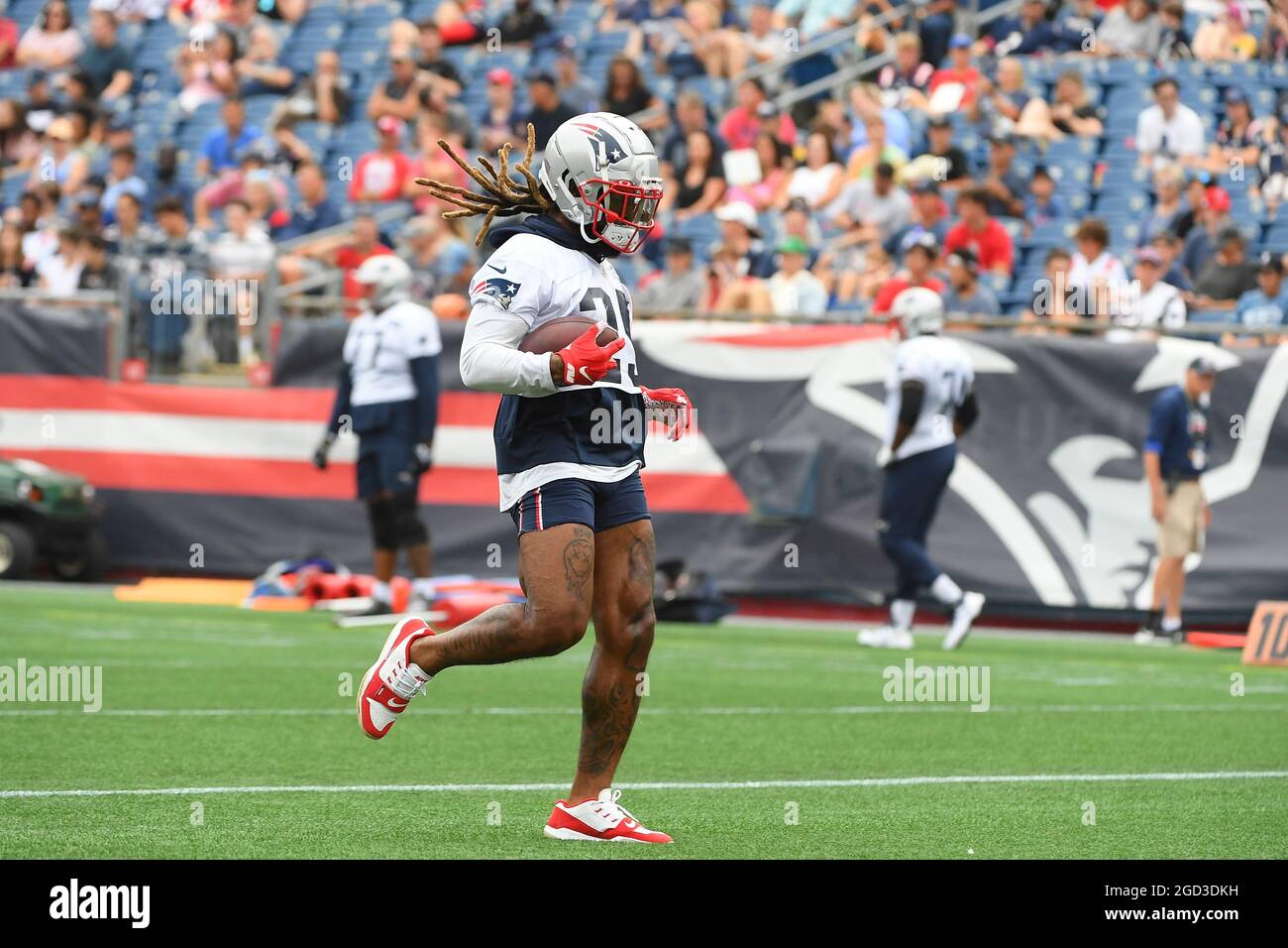 Tuesday, August 10, 2021: New England Patriots running back Brandon ...