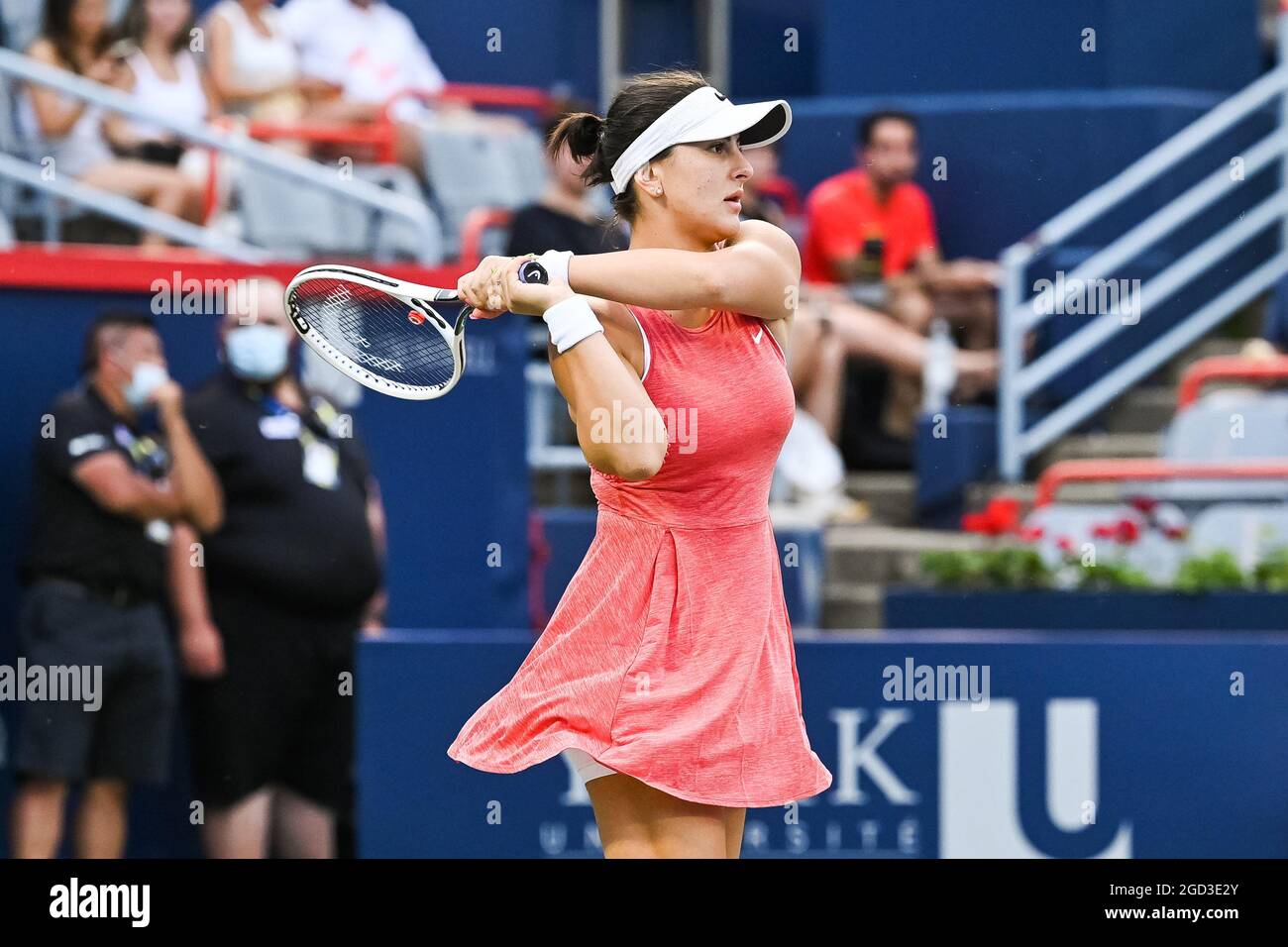 August 10, 2021: Look on Bianca Andreescu (CAN) during the WTA National ...