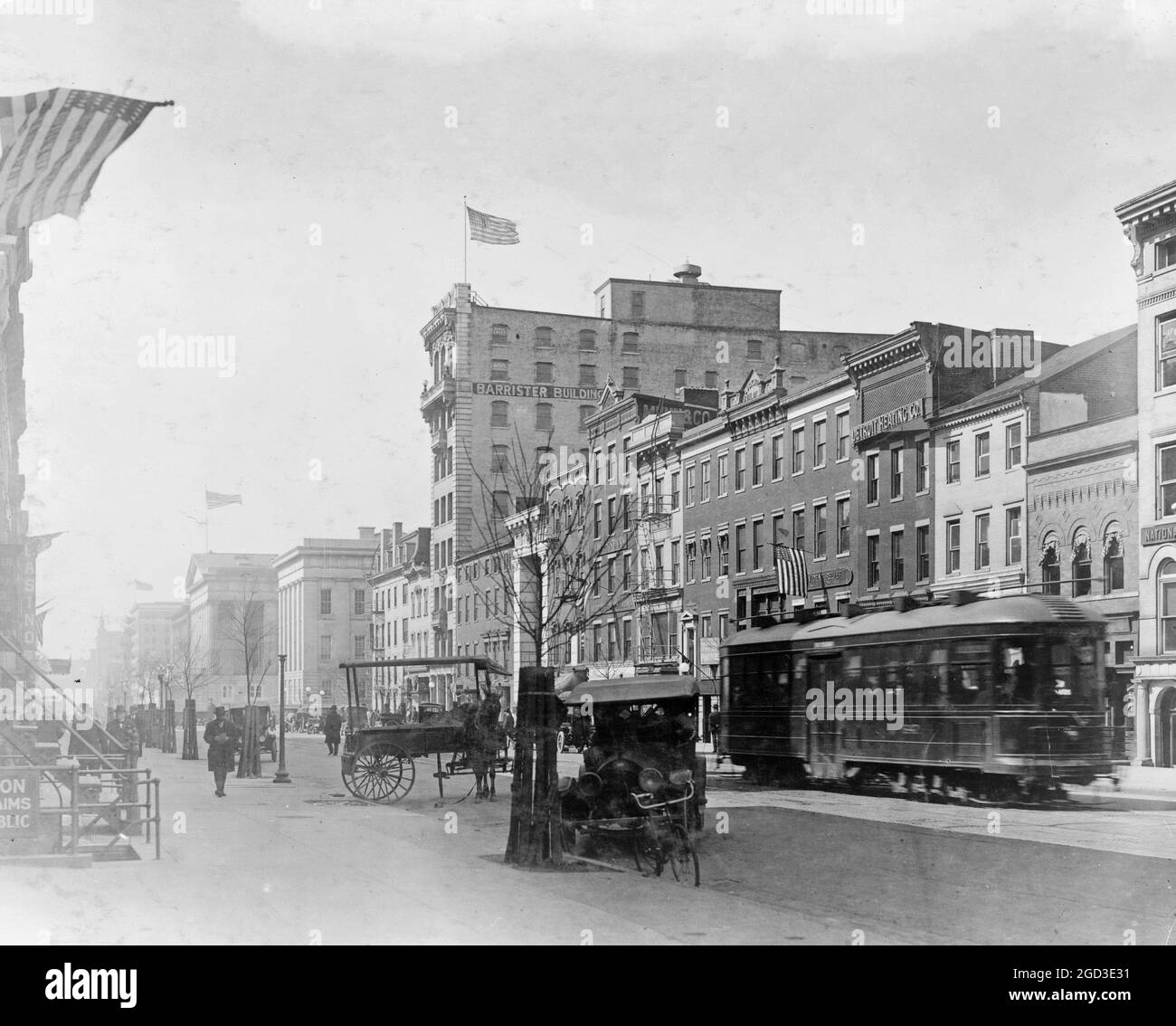 Early 1900s trolley car Black and White Stock Photos & Images - Alamy