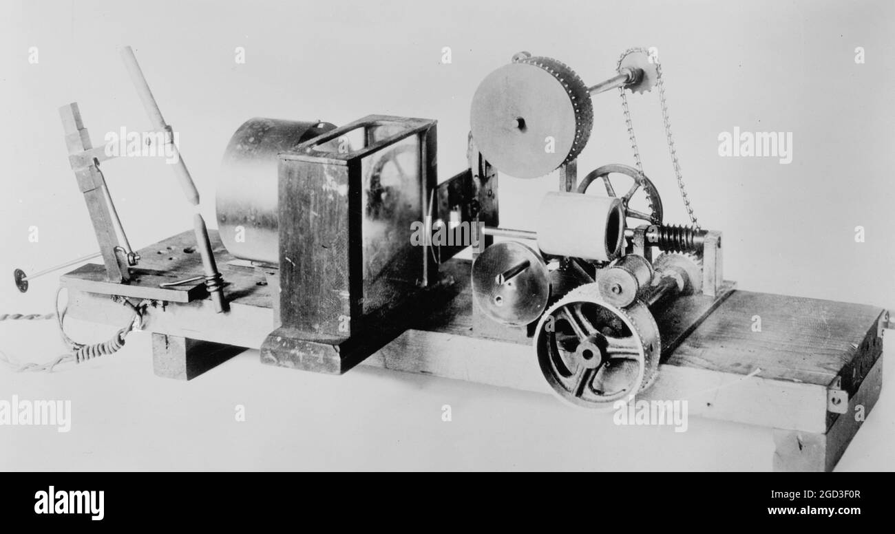 First motion picture projecting machine ca. between 1910 and 1935 Stock ...