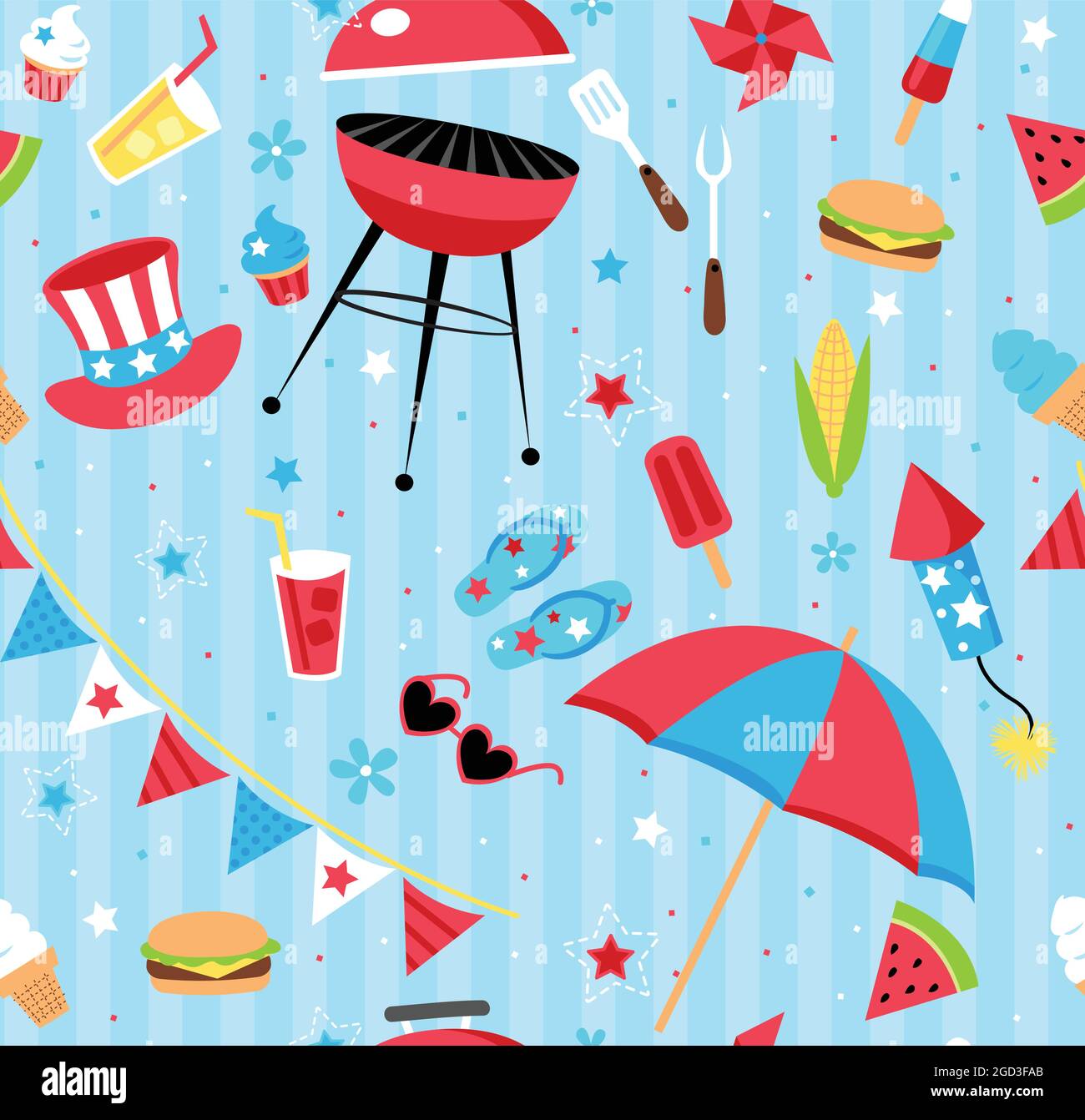 Summer parade Stock Vector Images - Alamy