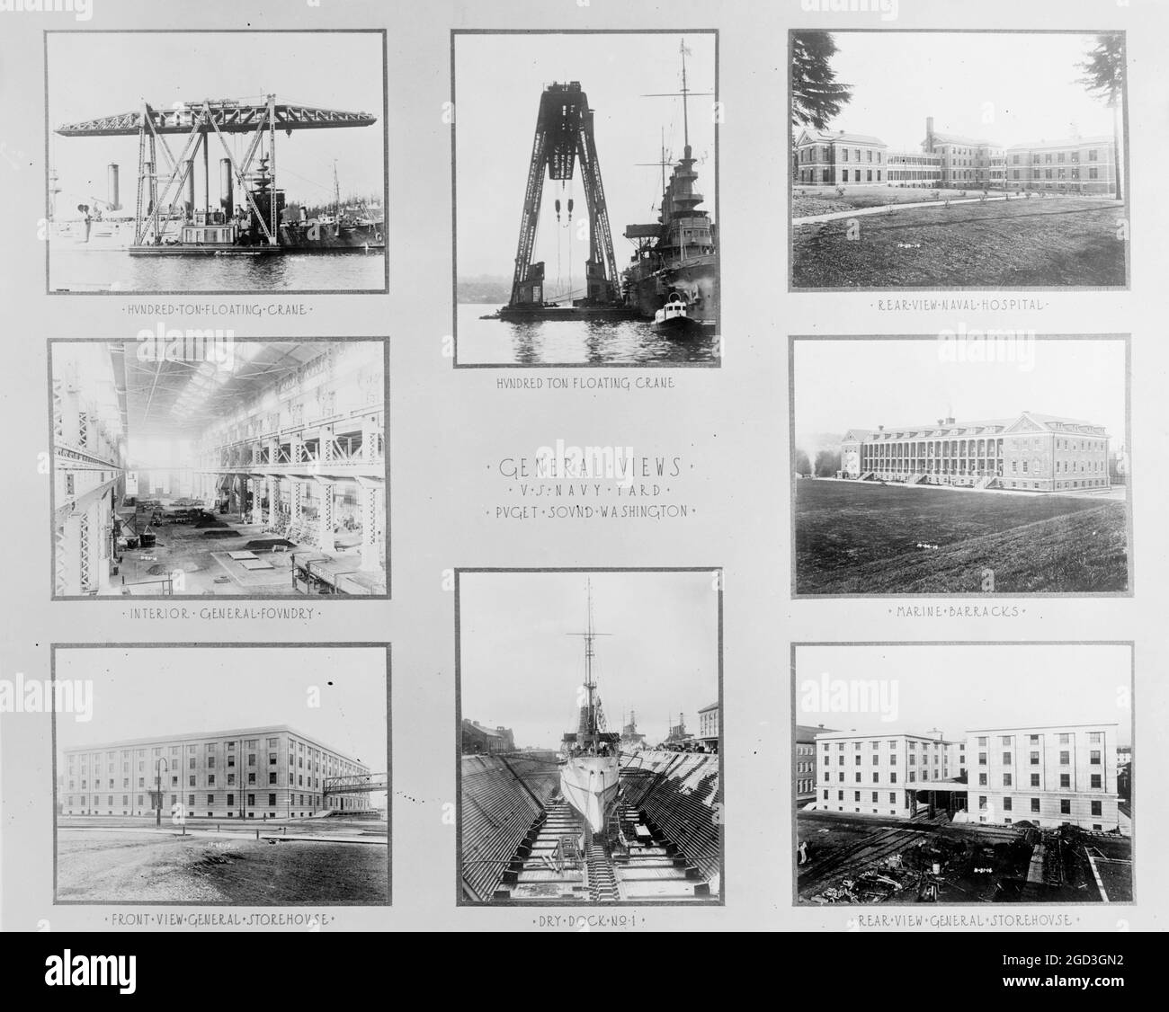 Historical puget sound naval shipyard hi-res stock photography and ...