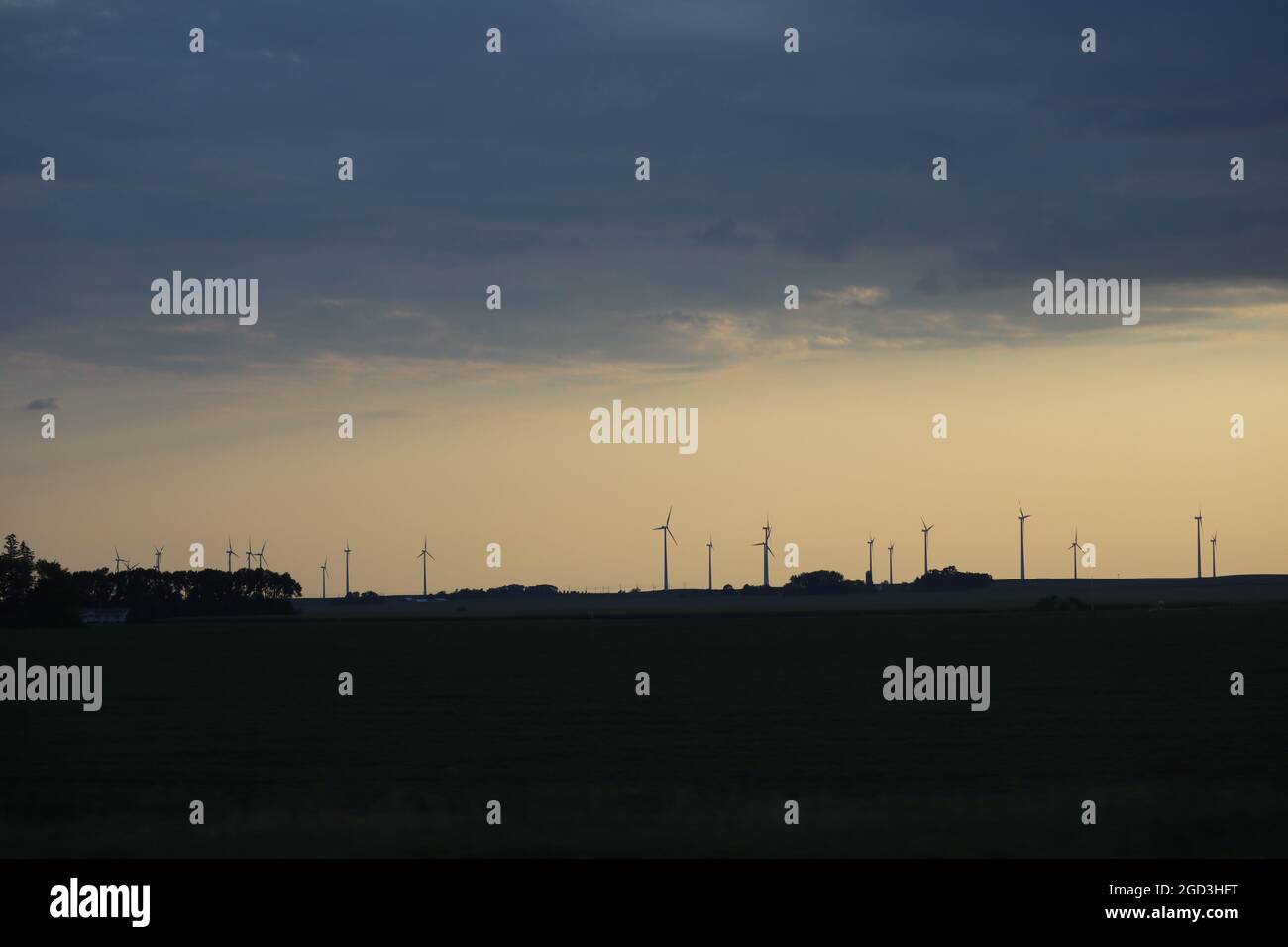 Windmills in rural Iowa Stock Photo - Alamy