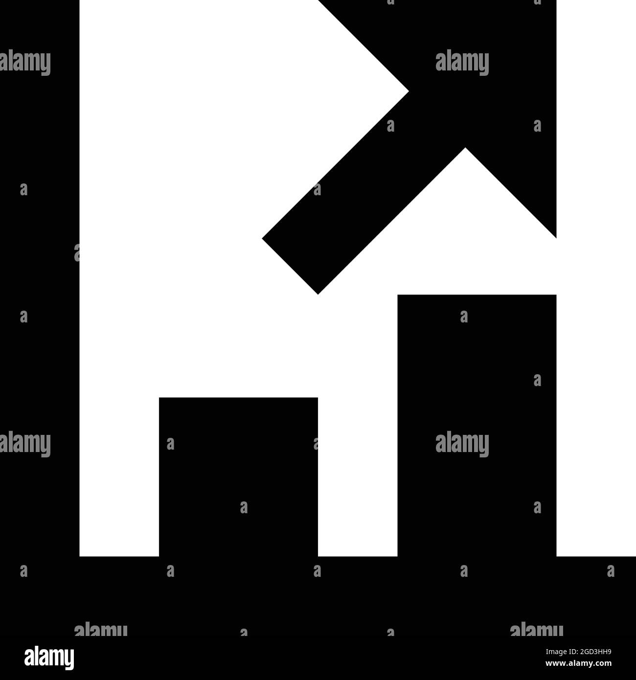 Growth icon on the white background Stock Vector Image & Art - Alamy