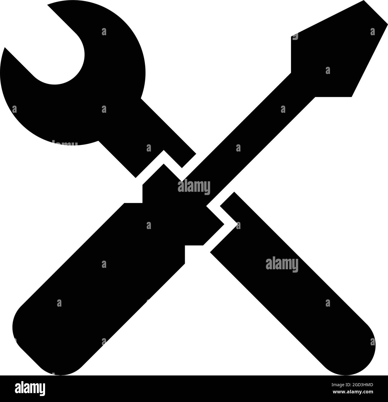 Tools icon on the white background Stock Vector Image & Art - Alamy