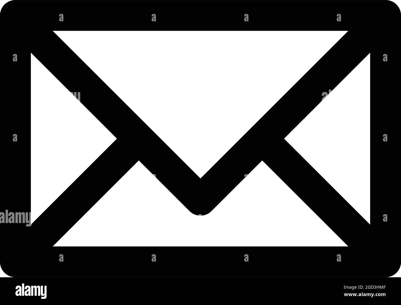 Email icon on the white background Stock Vector Image & Art - Alamy