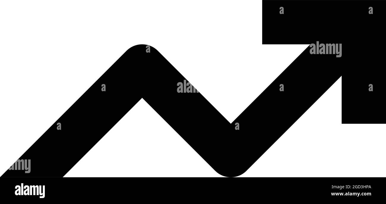 Trending icon on the white background Stock Vector Image & Art - Alamy