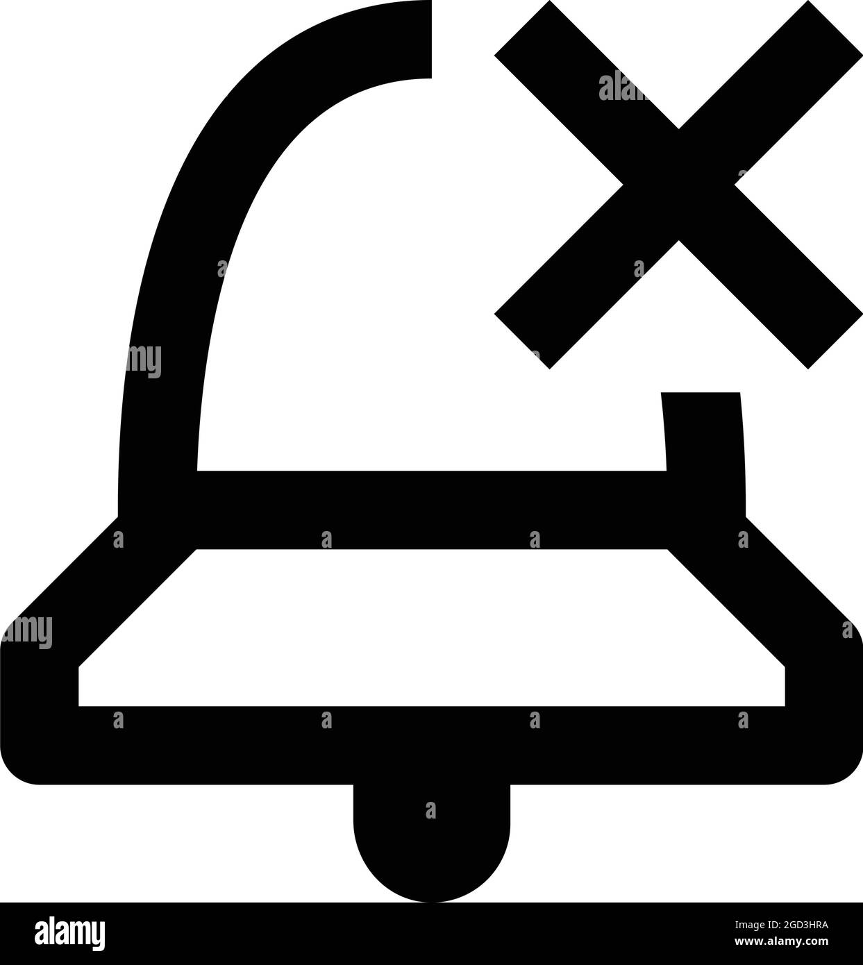 Stop notification icon on the white background Stock Vector Image & Art ...