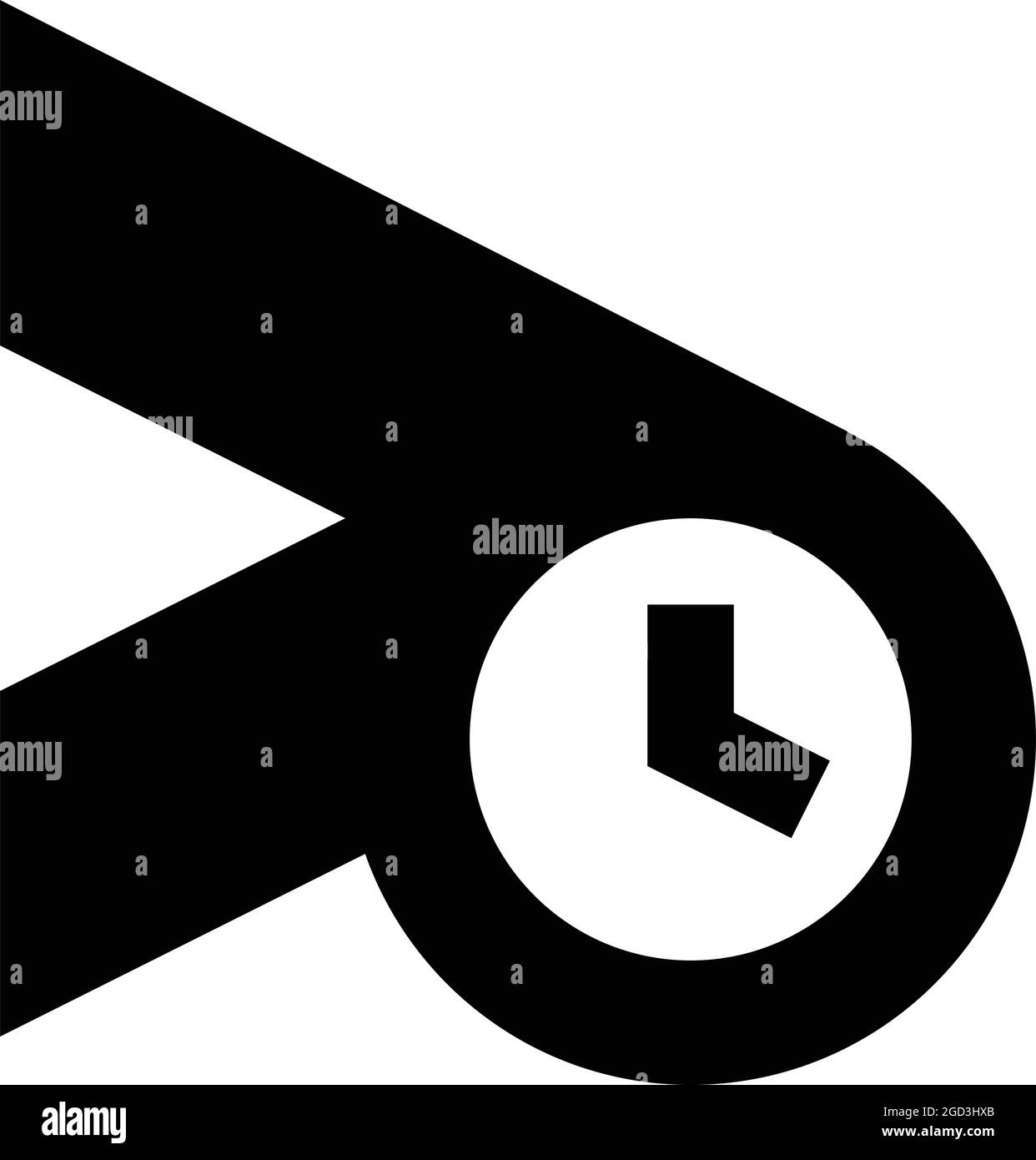 Schedule send email icon on the white background Stock Vector Image ...